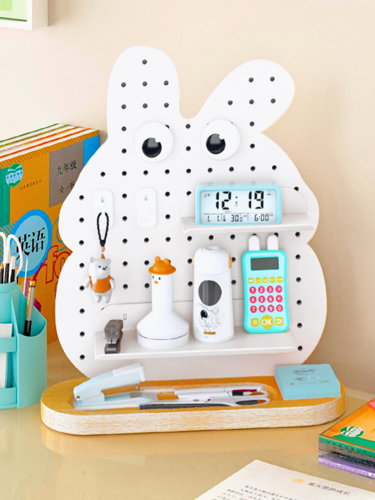Bảng lỗ Pegboard Dola Home khay gỗ hình thú dễ thương cho bé – Góc học tập mini gọn gàng ...