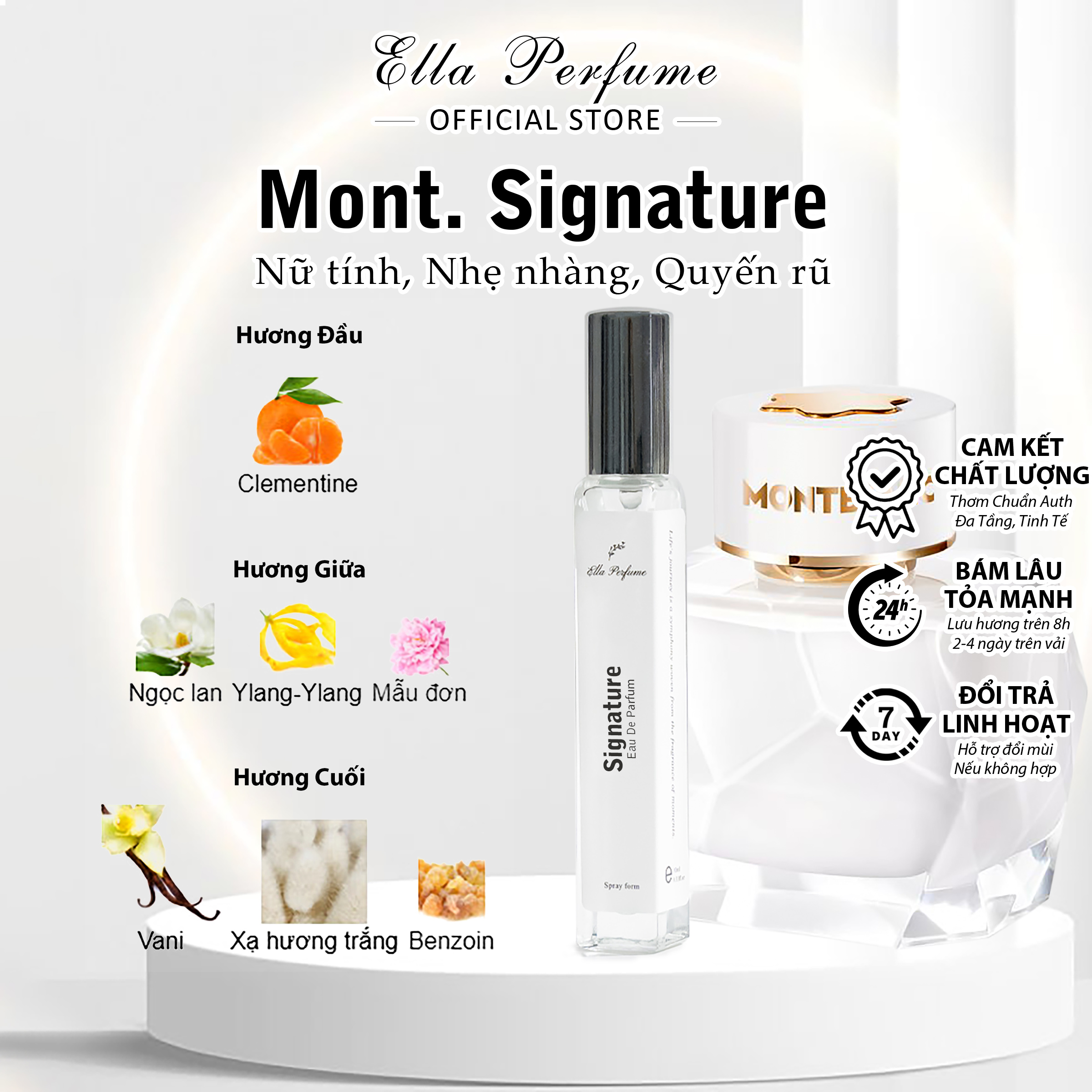 Nước Hoa Nữ (Mont Trắng) Signature EDP 10ml, 20ml, 30ml - Nước hoa ...