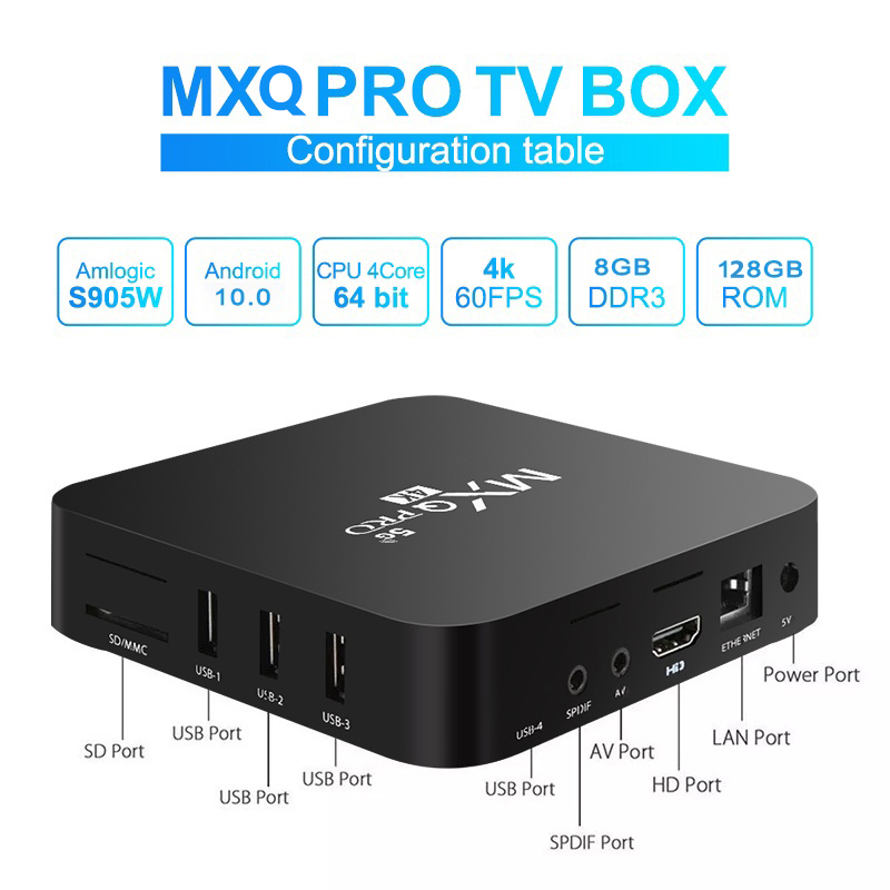Android TV Box MXQ PRO 4K bản 16G+256GB/32GB+512GB Tiếng Việt Wifi 5G ...