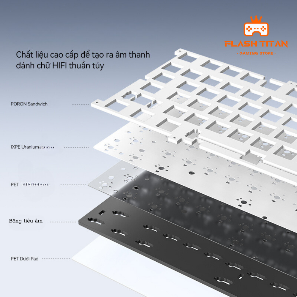 Bàn Phím Cơ Không Dây Dark Alien R83 - Led Mạch Xuôi - Keycap PBT ...