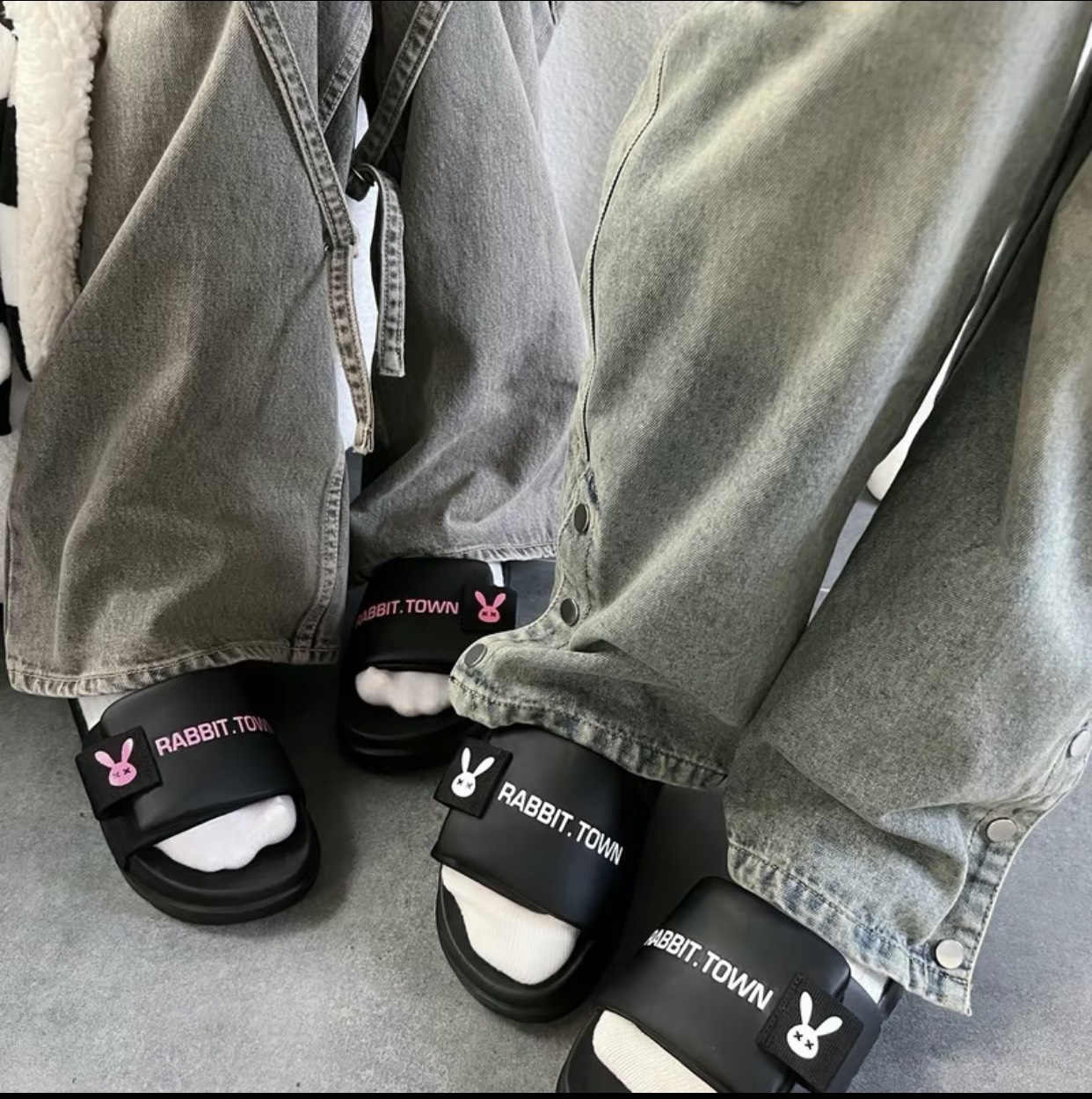(Lùi 1 size) Dép Rabbit Town quai dán xé cute cho nữ | Shopee Việt Nam