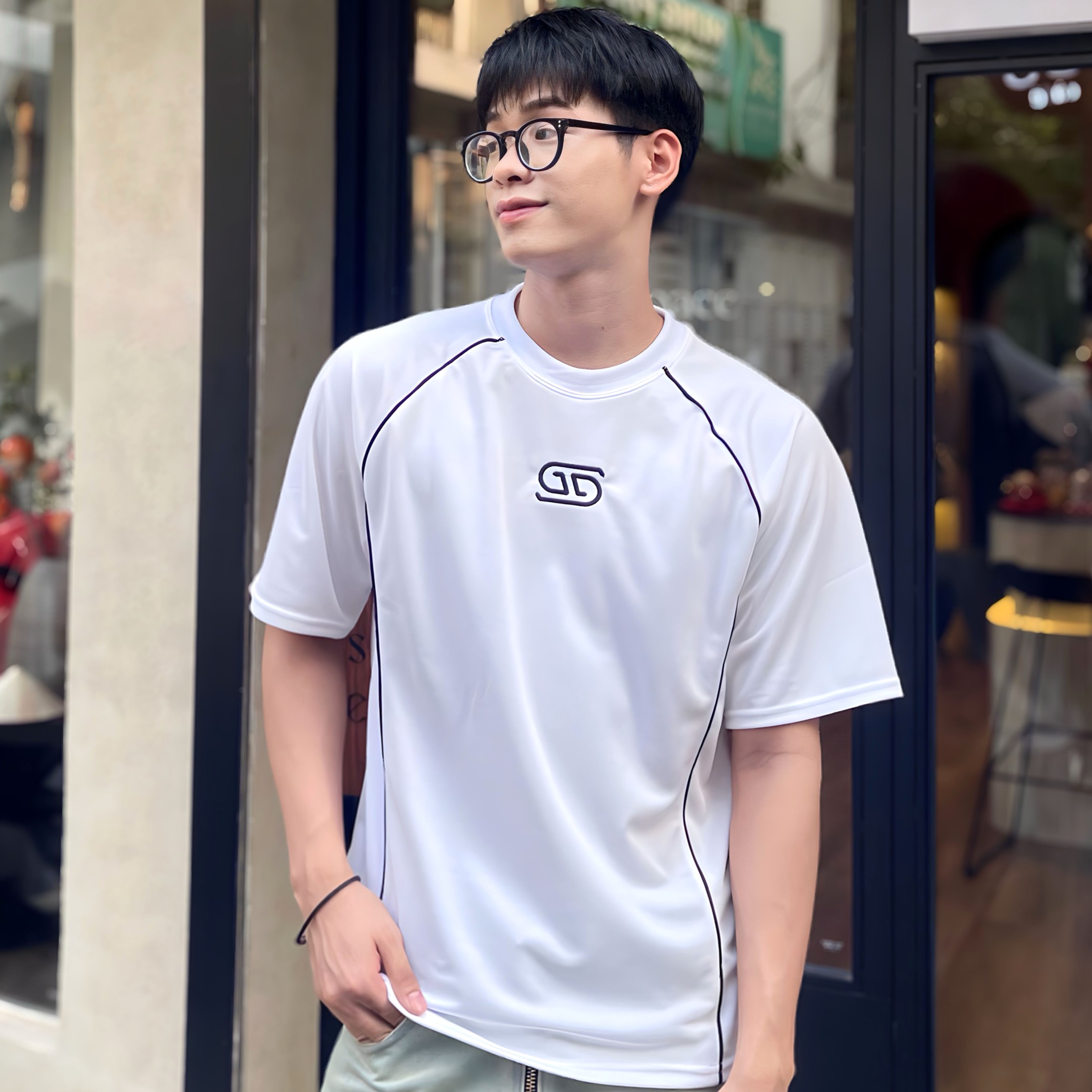 Áo Thun Nam Nữ Raglan Line Phối Viền Hot Trend Form Rộng Tay Lỡ Unisex ...