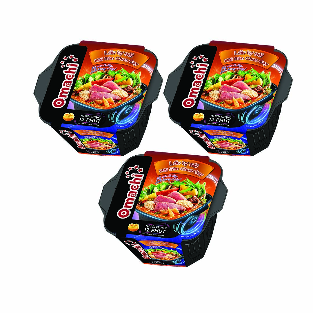 Combo 3 Hộp Omachi Lẩu Tự Sôi Hải Sản Chua Cay (3 Hộp x 307g) | Shopee Việt Nam