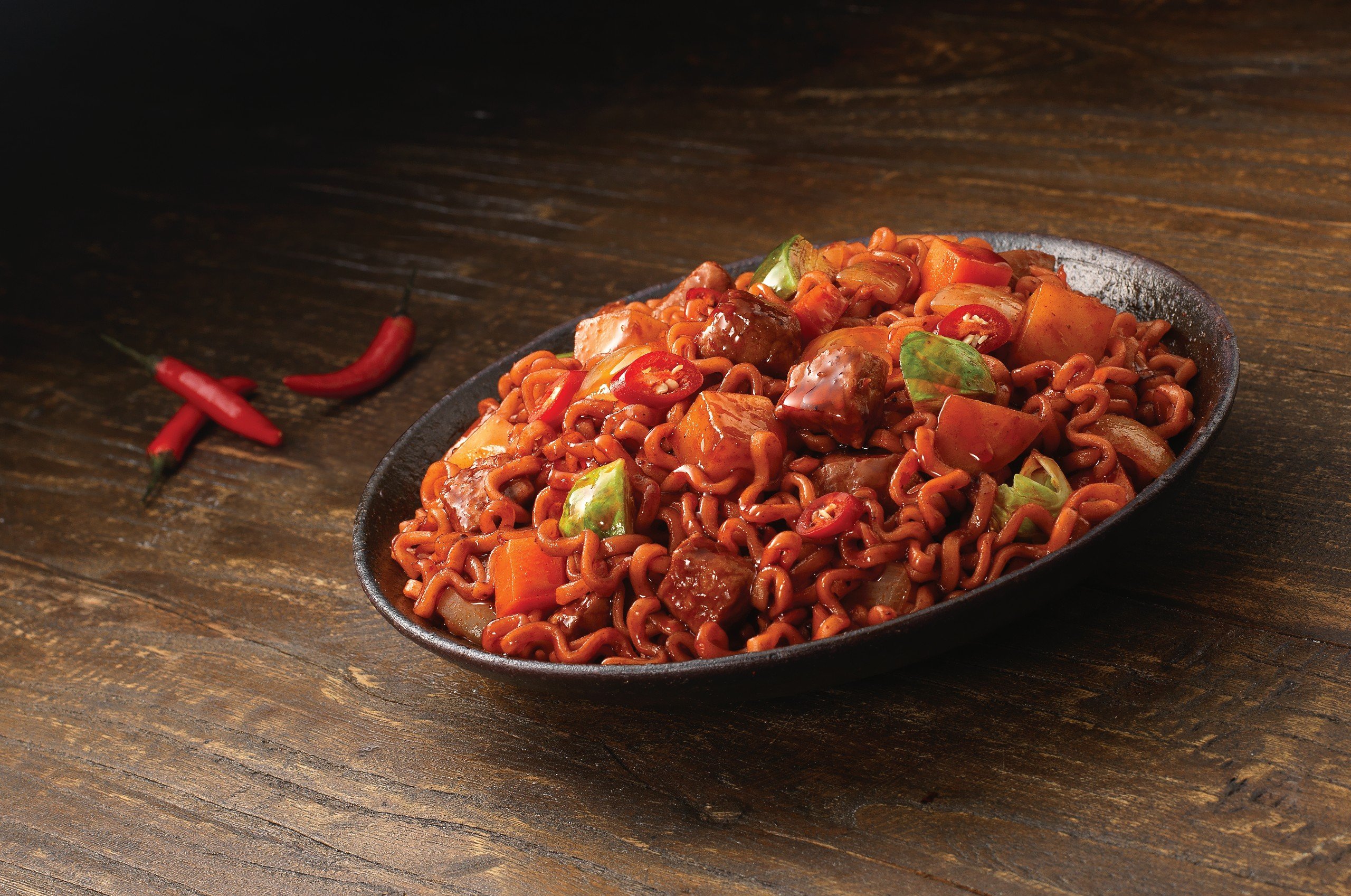 [5 Gói] Mì trộn tương đen cay Samyang Foods/ Spicy jjajang ramen (140g ...