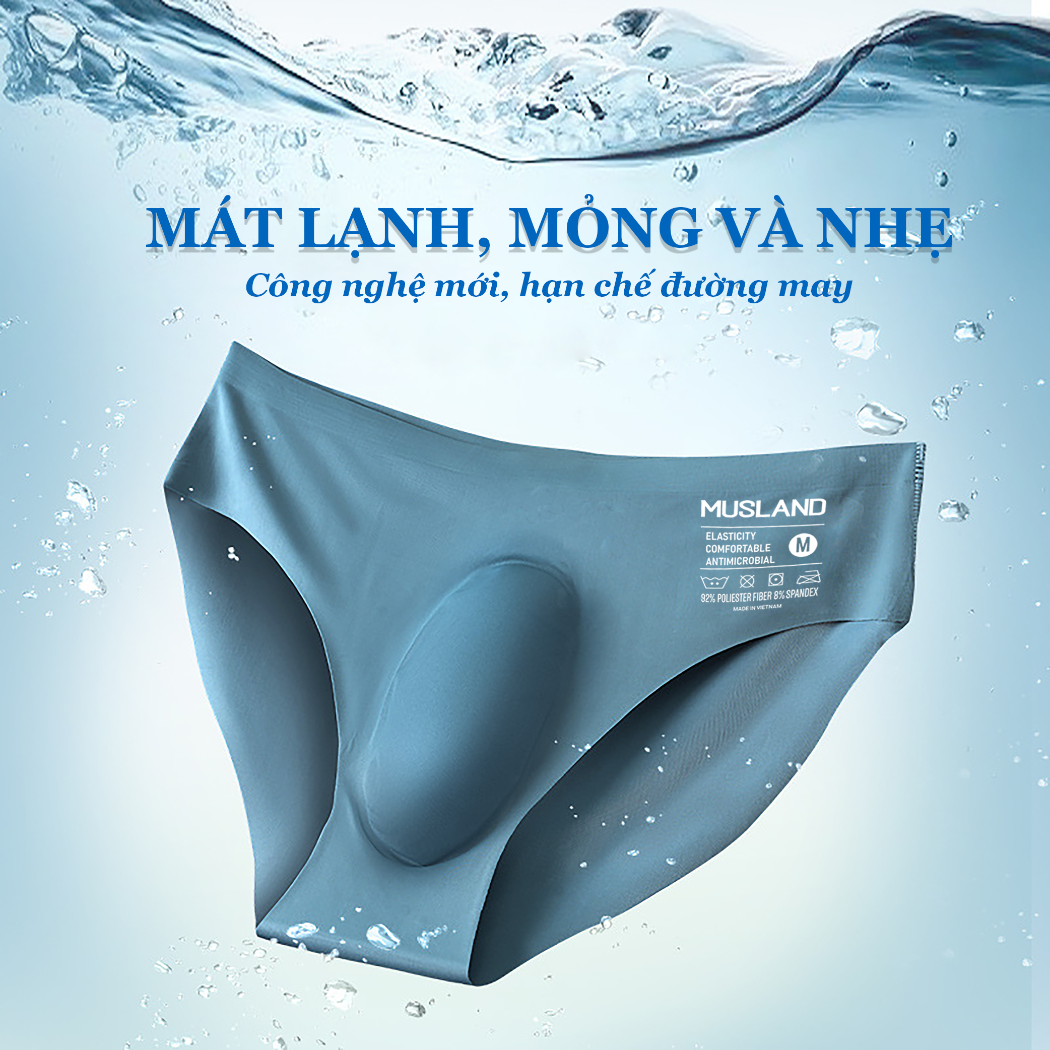 Combo Quần Sịp Nam Musland Quần Lót Không Đường May Seamless [Thoáng ...