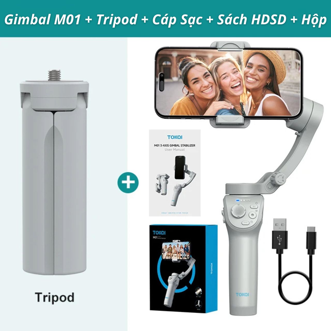 Gimbal SMART X PRO - Tích hợp sạc không dây - Pin 3200 mAh Gậy quay ...