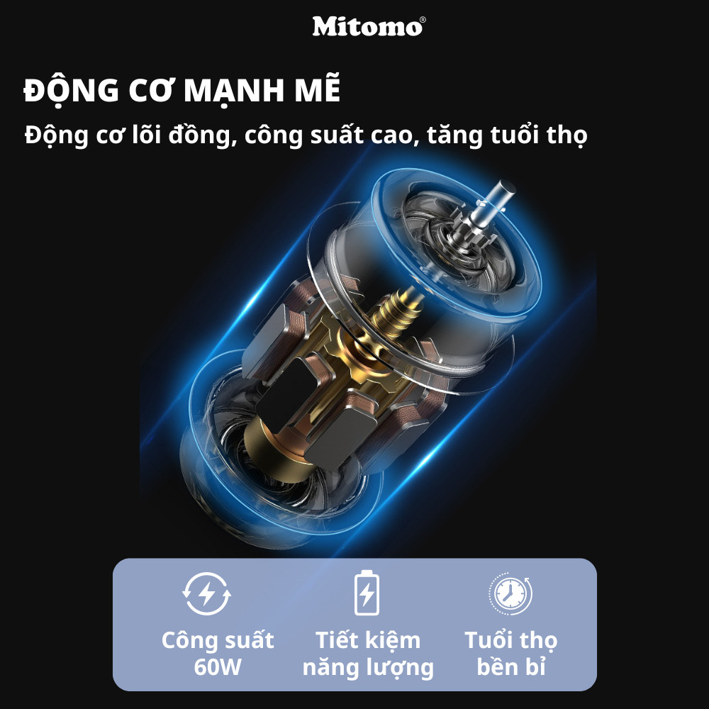 Quạt Cây Đứng Mitomo FCE- 60AE có điều khiển từ xa, hẹn giờ - Bảo hành 2 năm | Shopee Việt Nam
