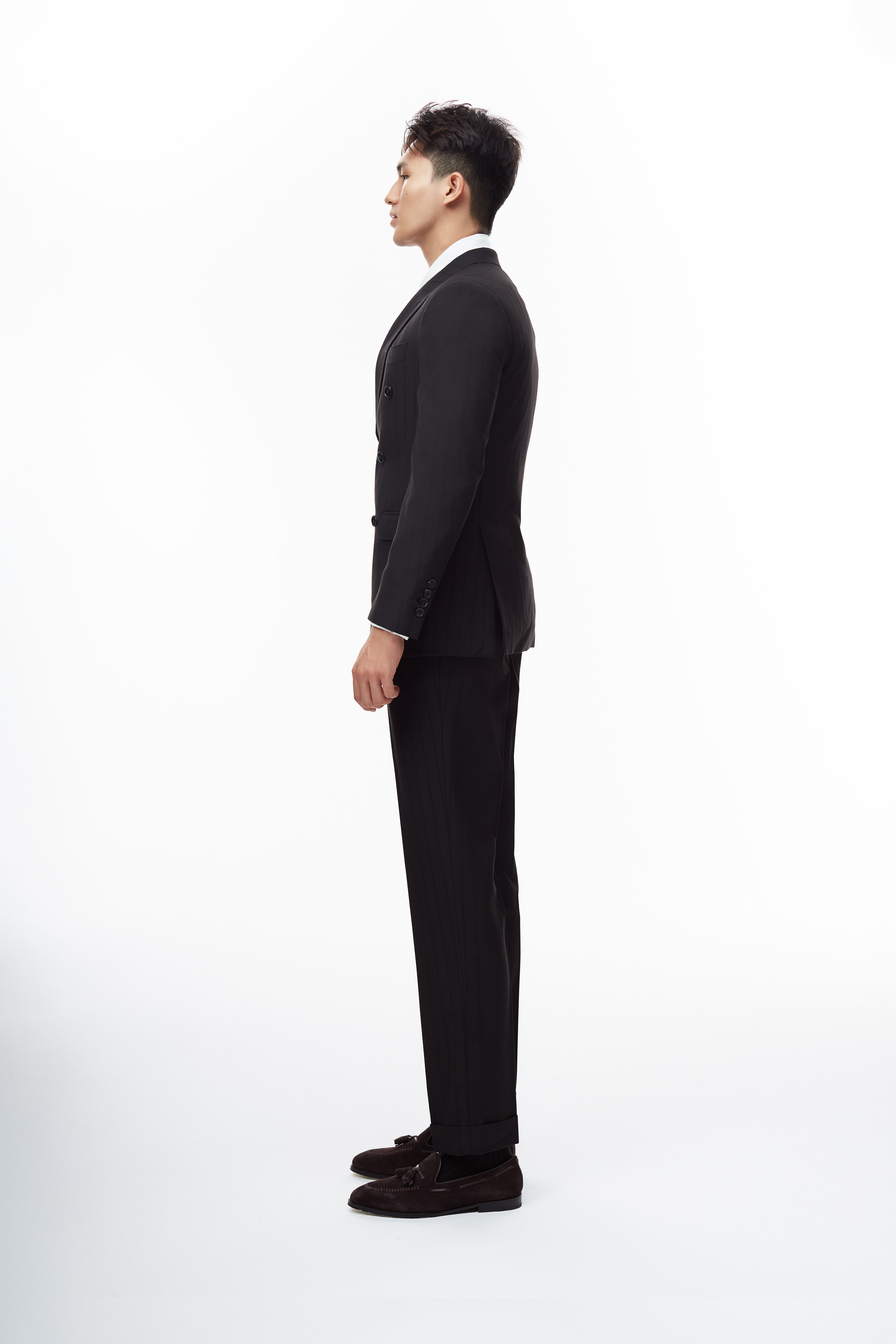 Bộ Suit Birmingham Đen Sọc Ẩn Harold Cao Cấp Công Sở Sang Trọng, Độ Bền ...