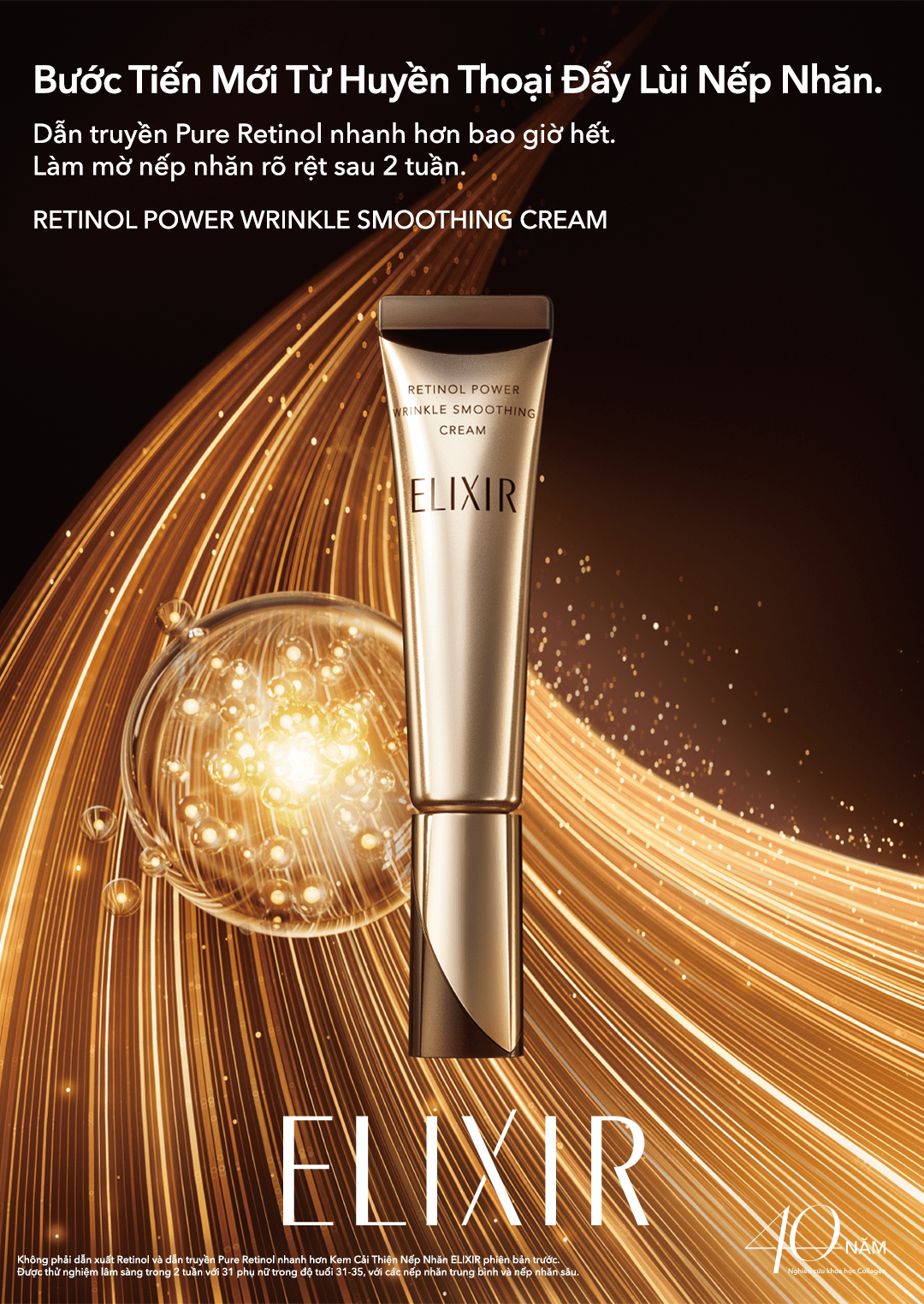 (14.10) Kem dưỡng da cải thiện nếp nhăn sâu vùng Mắt - Môi - Mặt ELIXIR ...