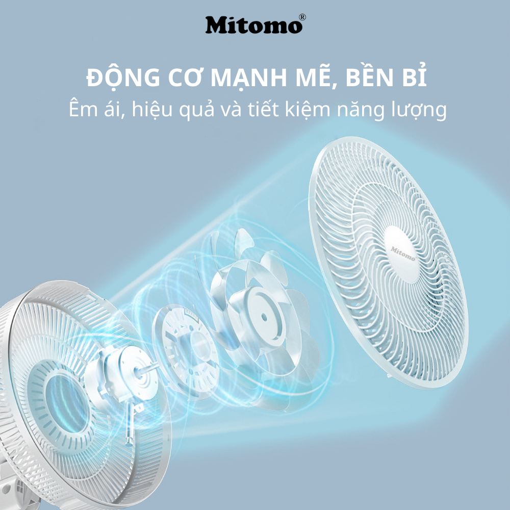 Quạt treo tường điện tử Mitomo FTT-60AEC, hoạt động siêu êm - Bảo hành 2 năm | Shopee Việt Nam