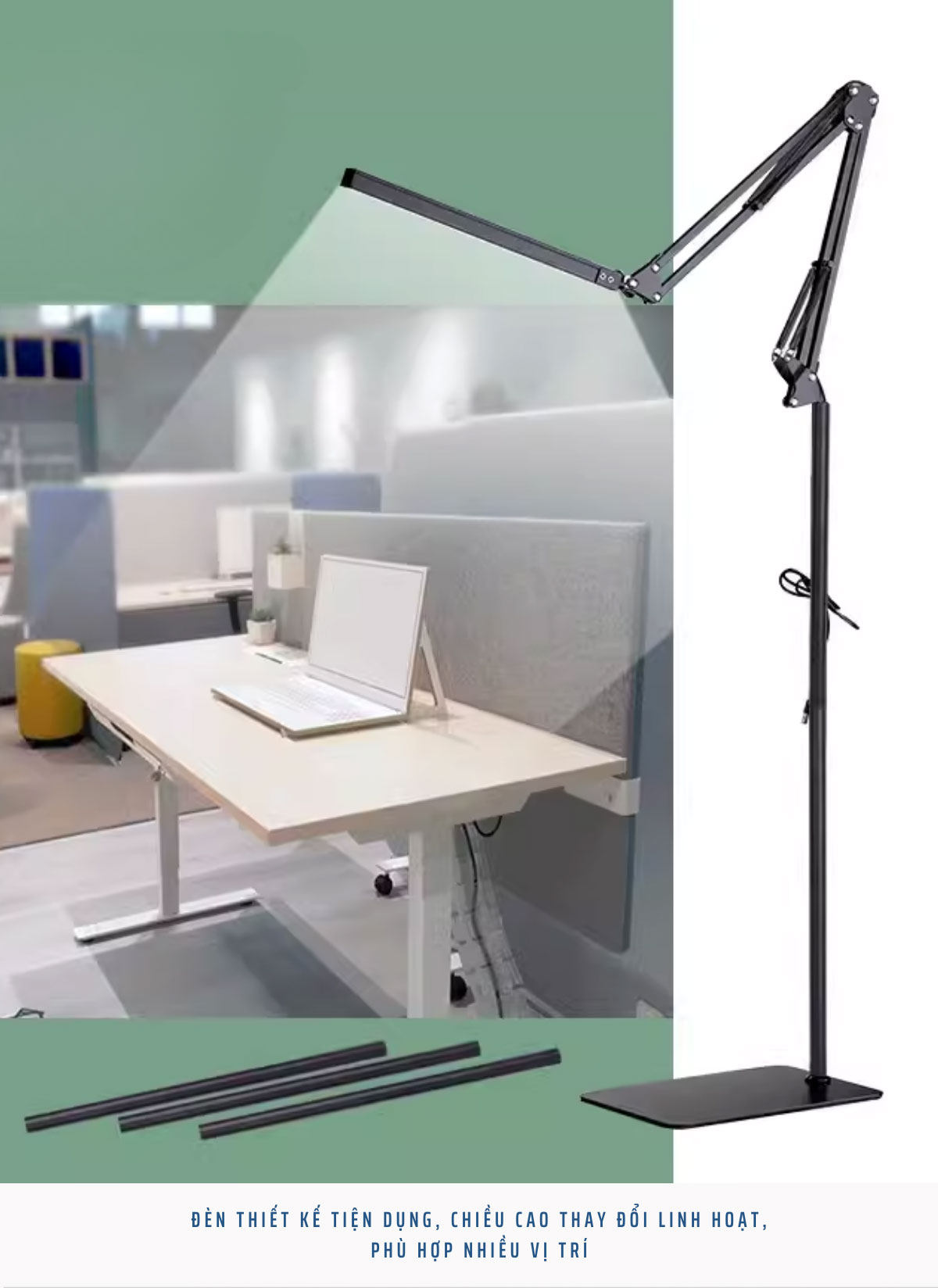 Đèn bàn học TA110 Bóng LED Chống Cận 12W Đổi 3 Màu Ánh Sáng Tăng Giảm ...