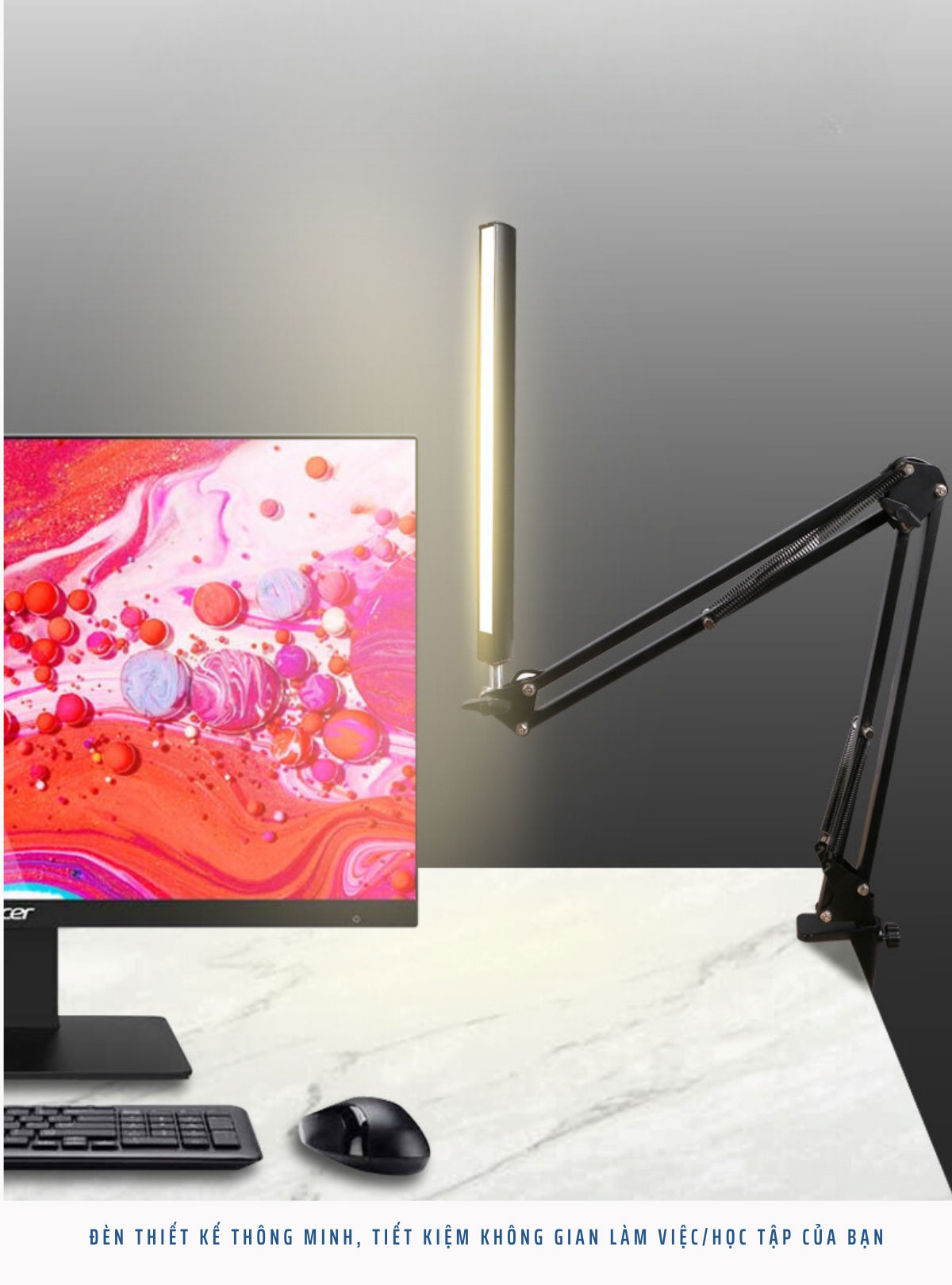 Đèn bàn học TA110 Bóng LED Chống Cận 12W Đổi 3 Màu Ánh Sáng Tăng Giảm ...