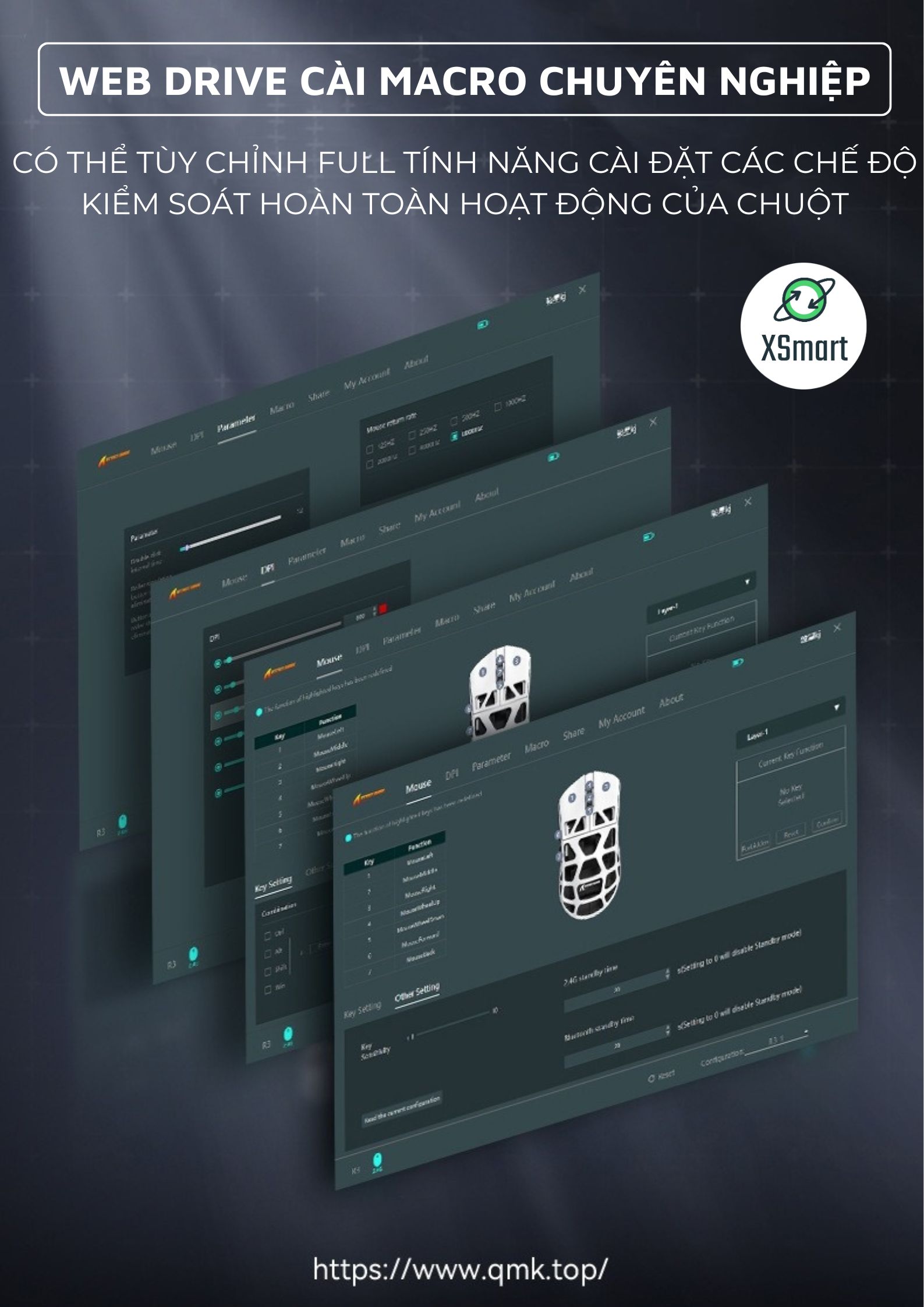 Chuột Bluetooth Attack Shark R3 Hợp Kim Magie Polling Rate 8K Không Dây ...