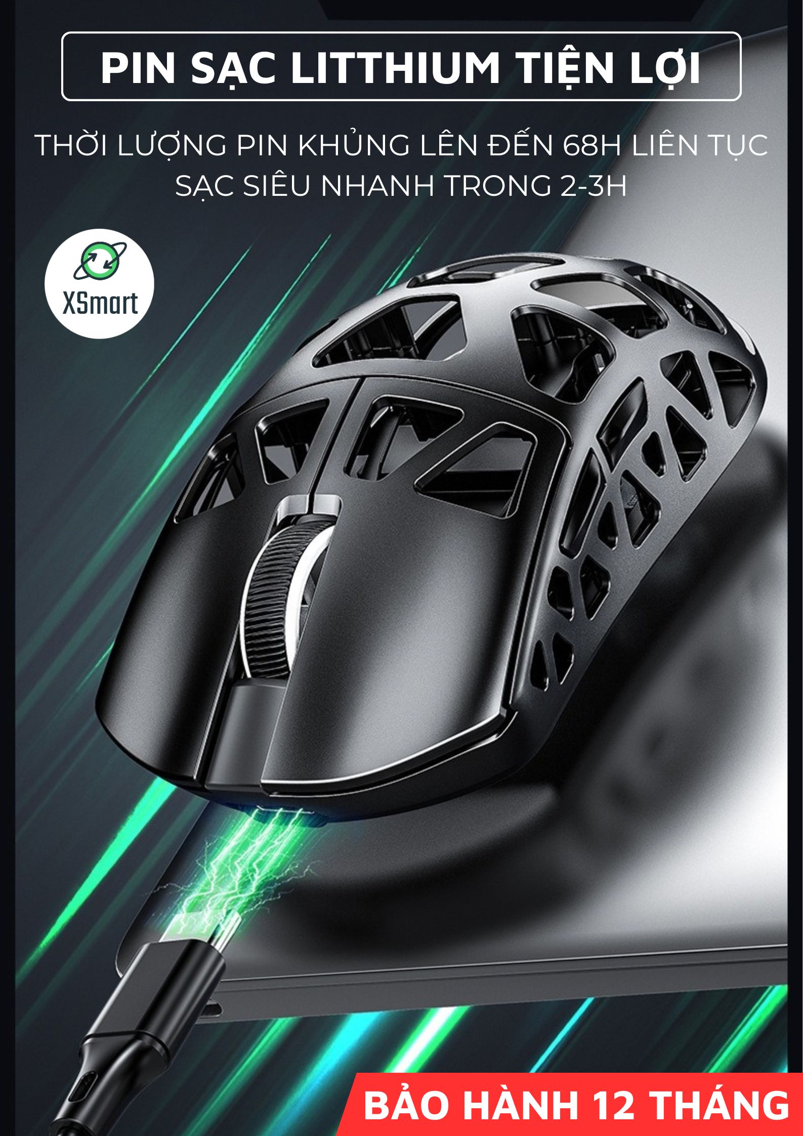 Chuột Bluetooth Attack Shark R3 Hợp Kim Magie Polling Rate 8K Không Dây ...