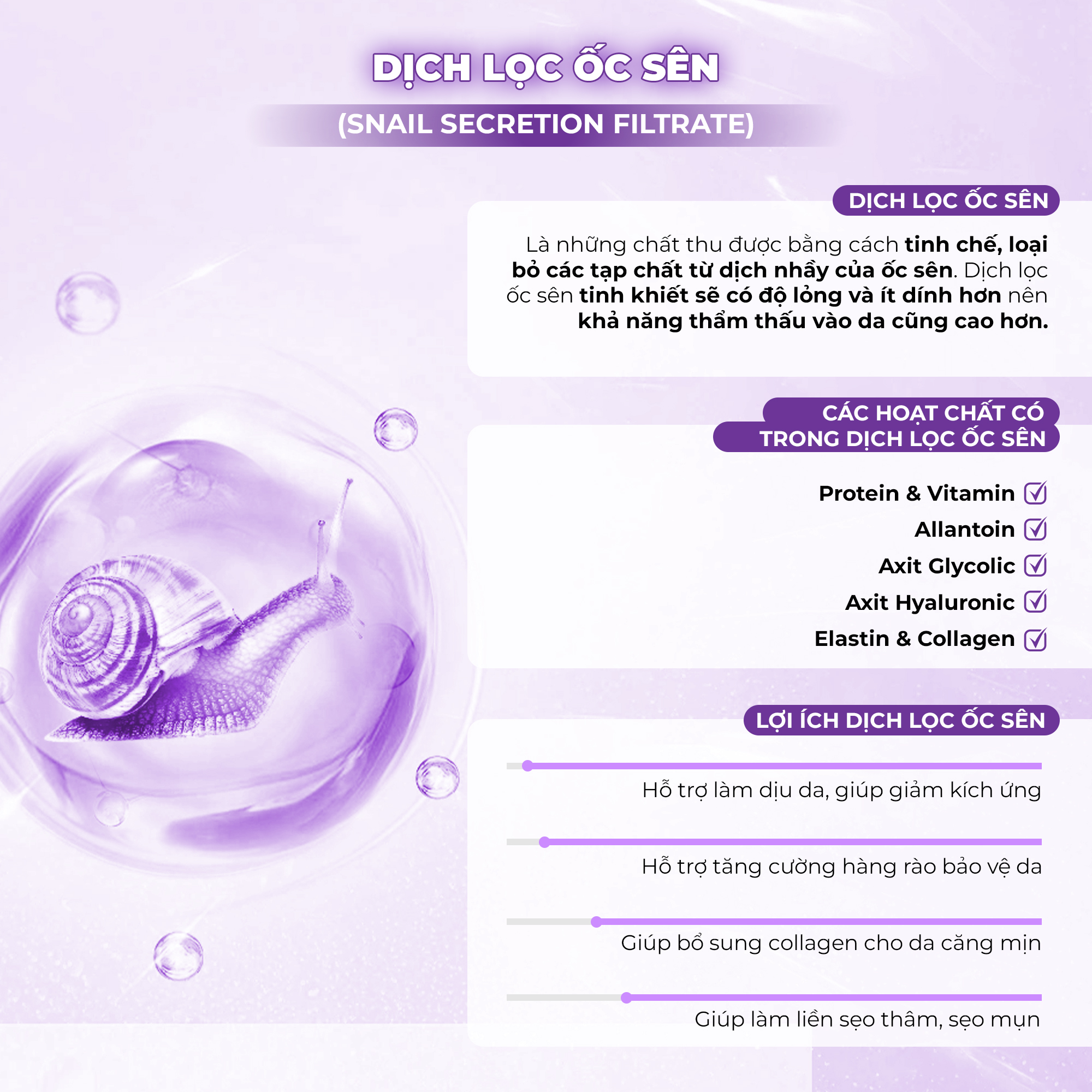 Tinh Chất Dịch Lọc Ốc Sên Làm Dịu Và Phục Hồi Dành Cho Da Dầu Mụn, Nhạy Cảm TIA'M Snail ...