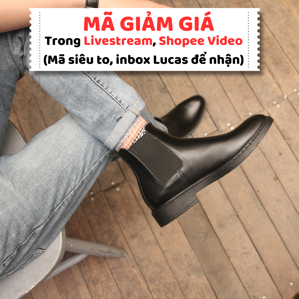 Giày Da Chelsea Boots Classic mũi tròn Lucas Shoes, Kiểu dáng công sở, da bò đế khâu - BH 1 năm ...
