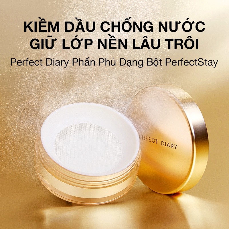 [PERFECT DIARY] Phấn Phủ Bột PERFECT DIARY Nắp Vàng Kiềm Dầu Kháng Mồ ...
