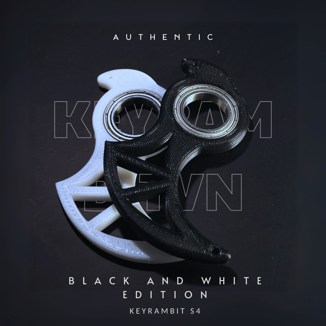[AUTH] - Móc Khóa Xoay - Keyrambit S4 - Vòng Bi Thép Nhật - In 3D ...
