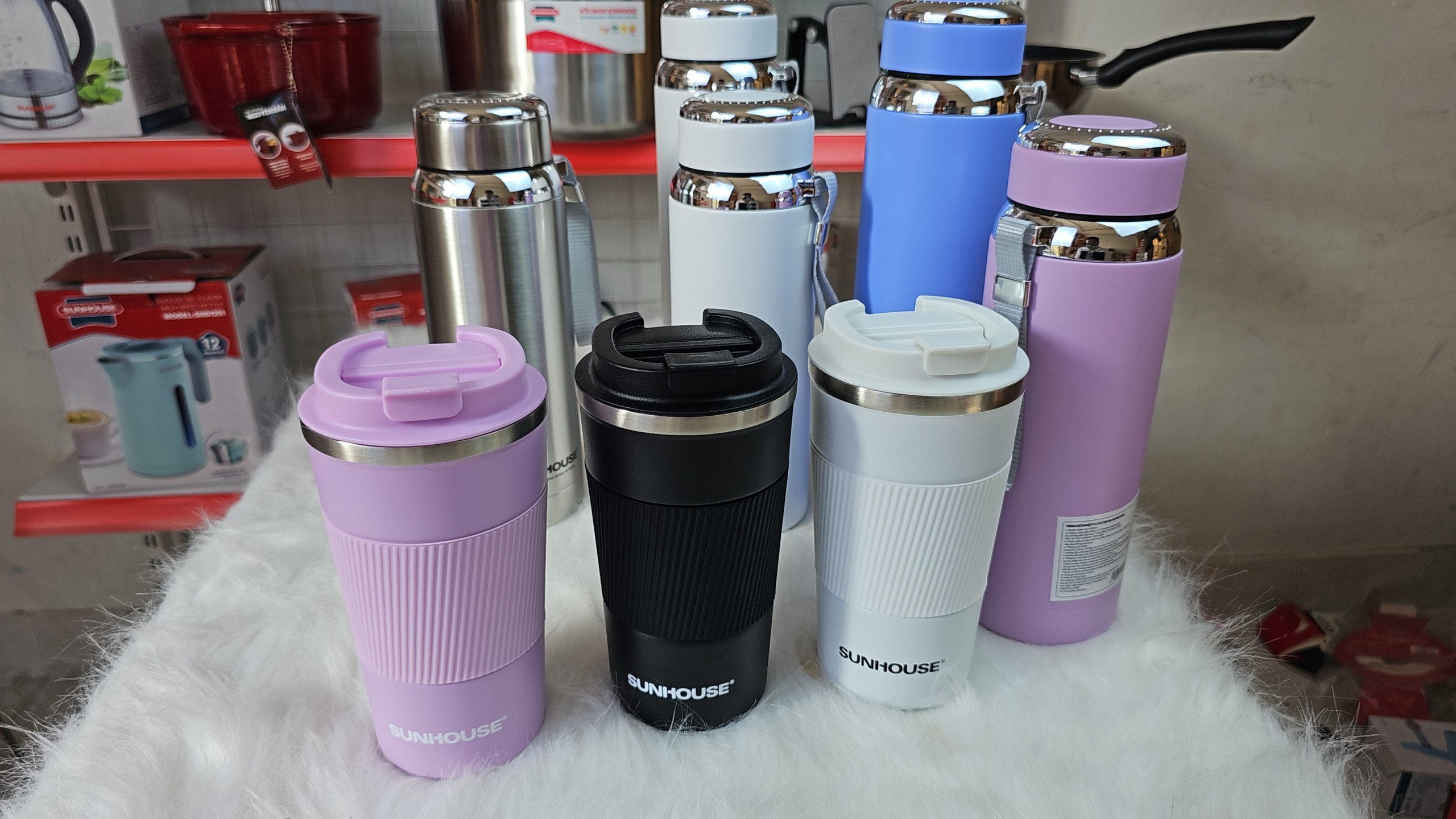 BÌNH GIỮ NHIỆT SUNHOUSE inox 304 (AN TOÀN CHO SỨC KHỎE ) đủ thể tích 500ML - 720ML - 920ML ...