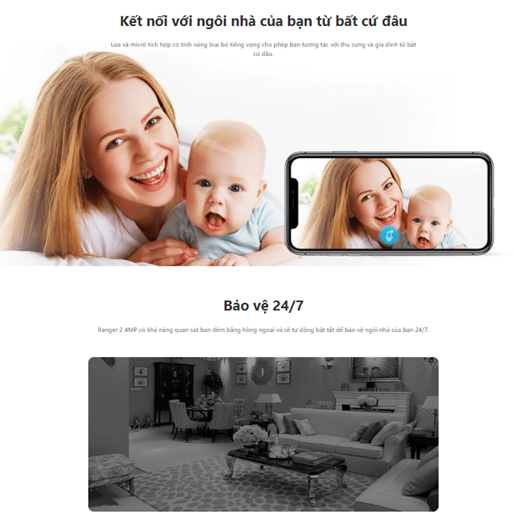 [Combo-̀̀̀̀̀̀̀̀̀̀̀̀̀5M] Camera Imou A52 Ranger 2 (5M) + Thẻ Nhớ 64Gb ...