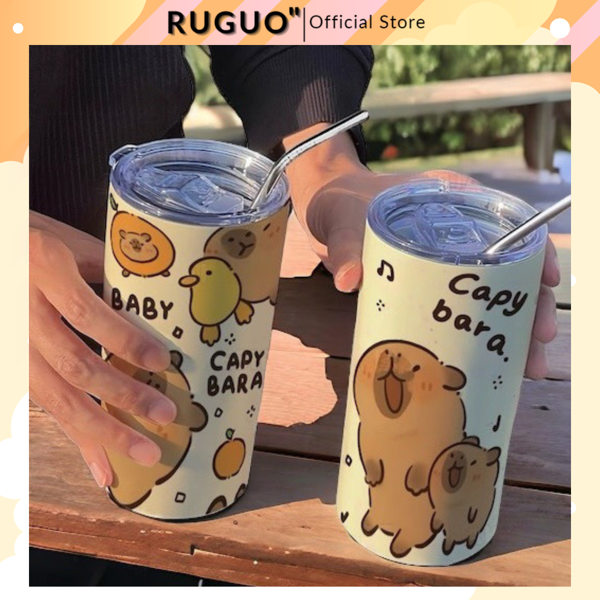 Ly Giữ Nhiệt Capybara Iced Americano 600ml Inox 304 Nắp Chống Tràn | Shopee Việt Nam