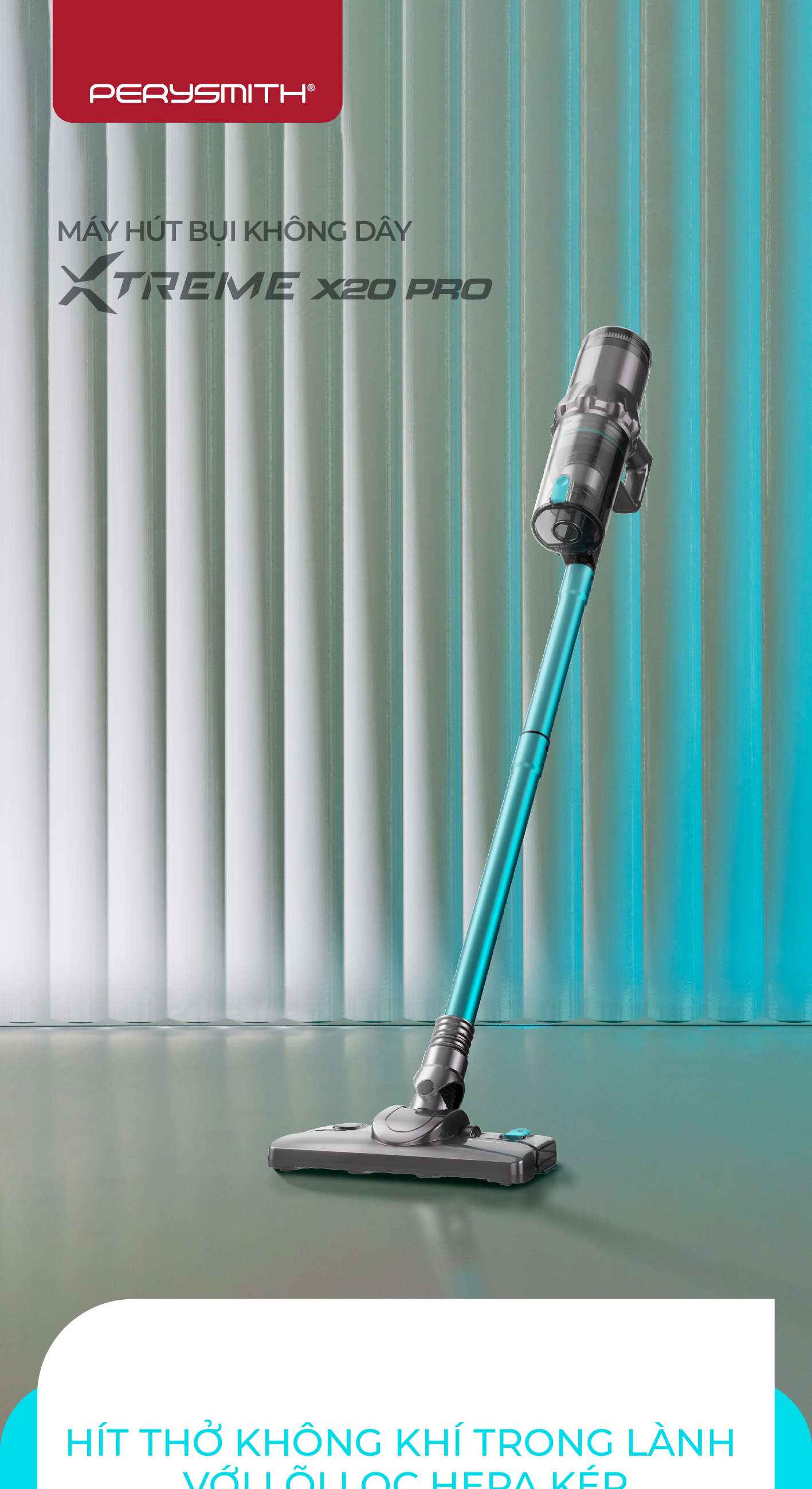 Máy Hút Bụi Cầm Tay PerySmith X20Pro, Không Dây, Đa Năng, Gọn Nhẹ, Lọc 2 Lõi HEPA Bảo Hành 1 Năm ...