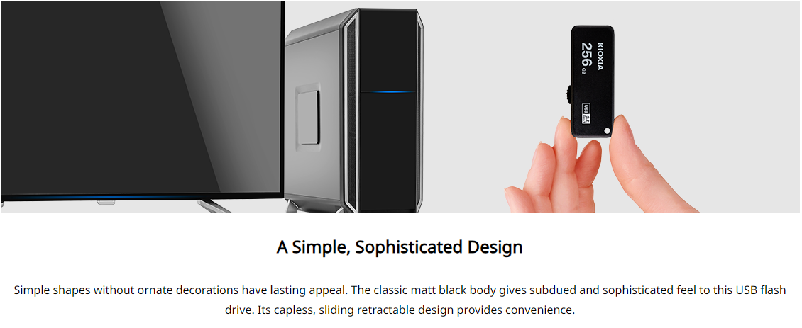 USB 3.2 GEN1 KIOXIA U365 Nắp Trượt 64GB | 128GB | 256GB nhỏ gọn, tiện ...