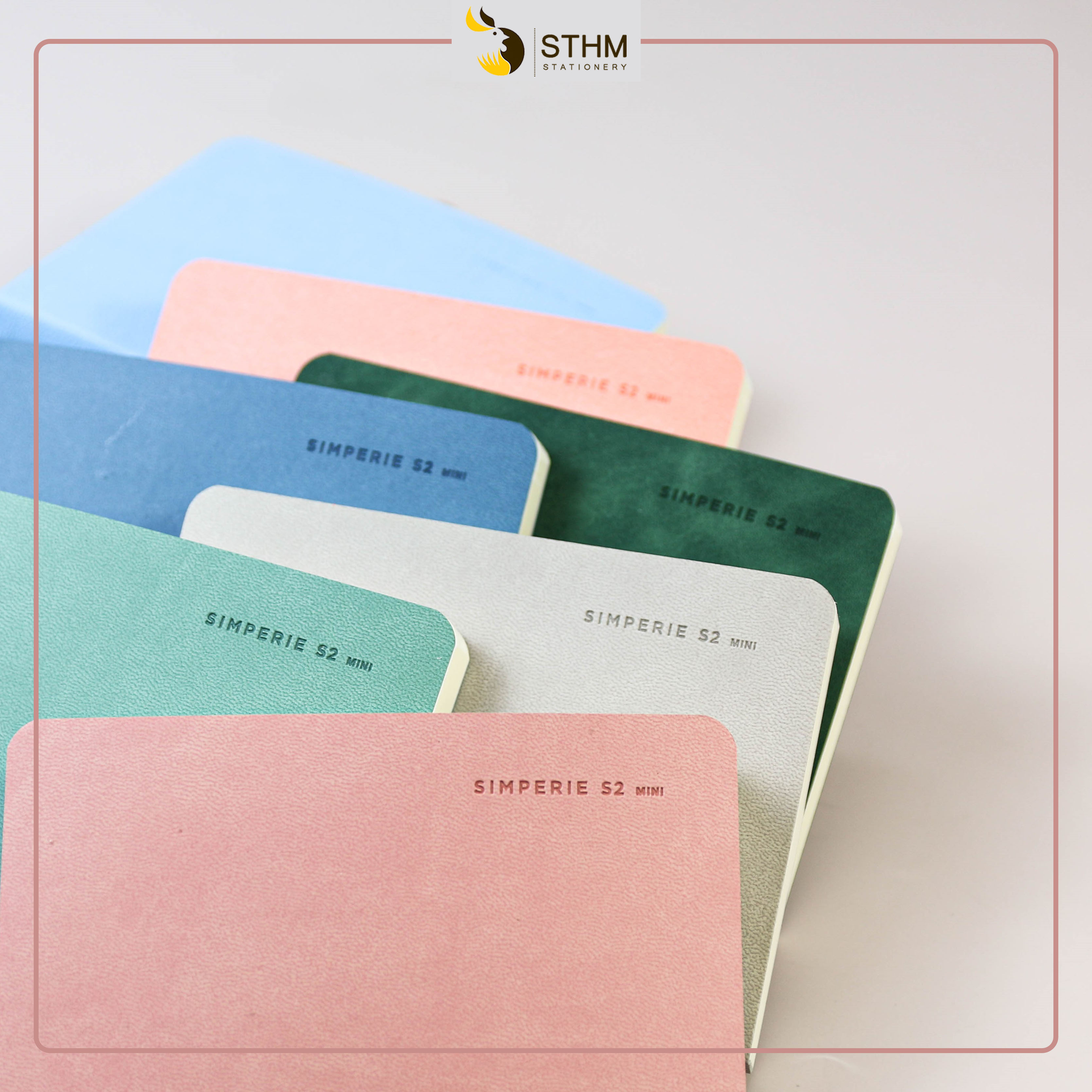 [STHM stationery] - SIMPERIE S2 mini - 100x140mm - Bìa da PU - Ruột kem ...