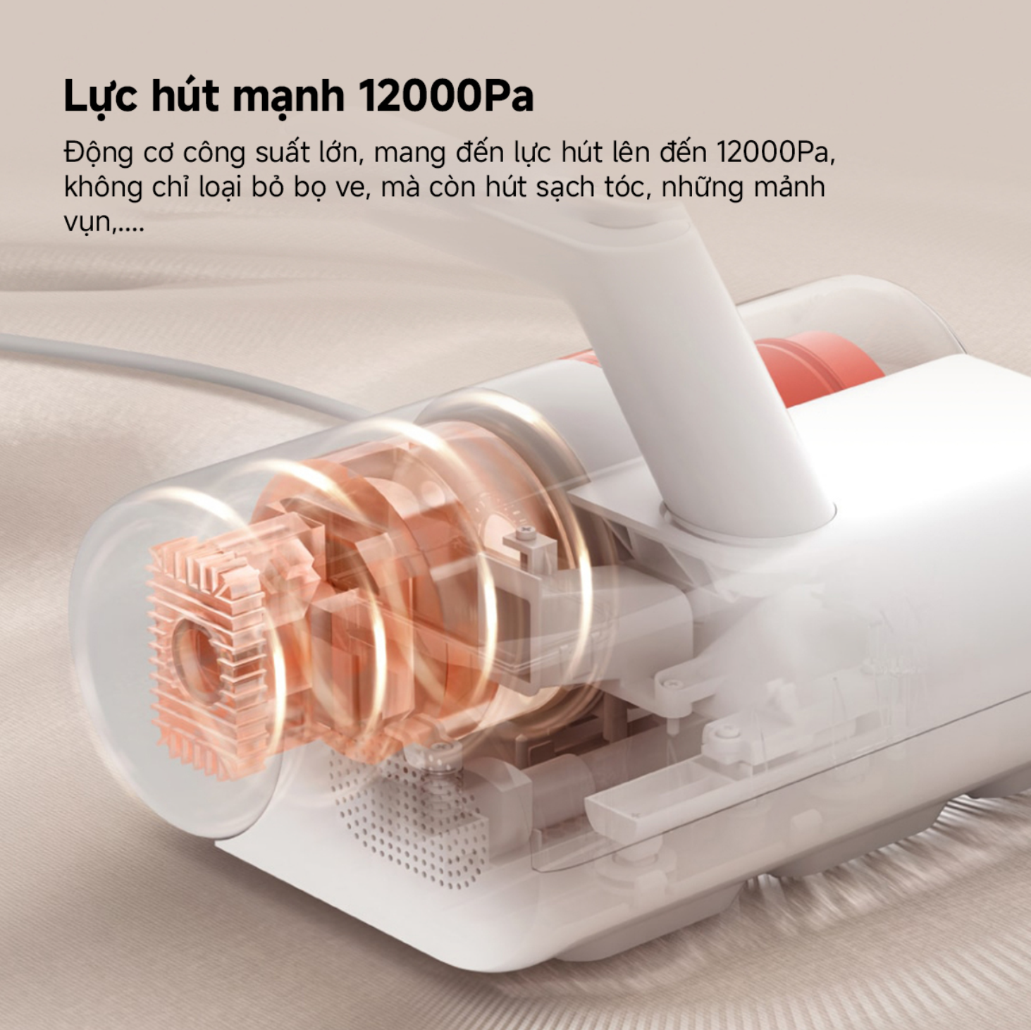 Máy hút bụi giường nệm Xiaomi Mijia Dust Mites Vacuum Cleaner lực hút ...