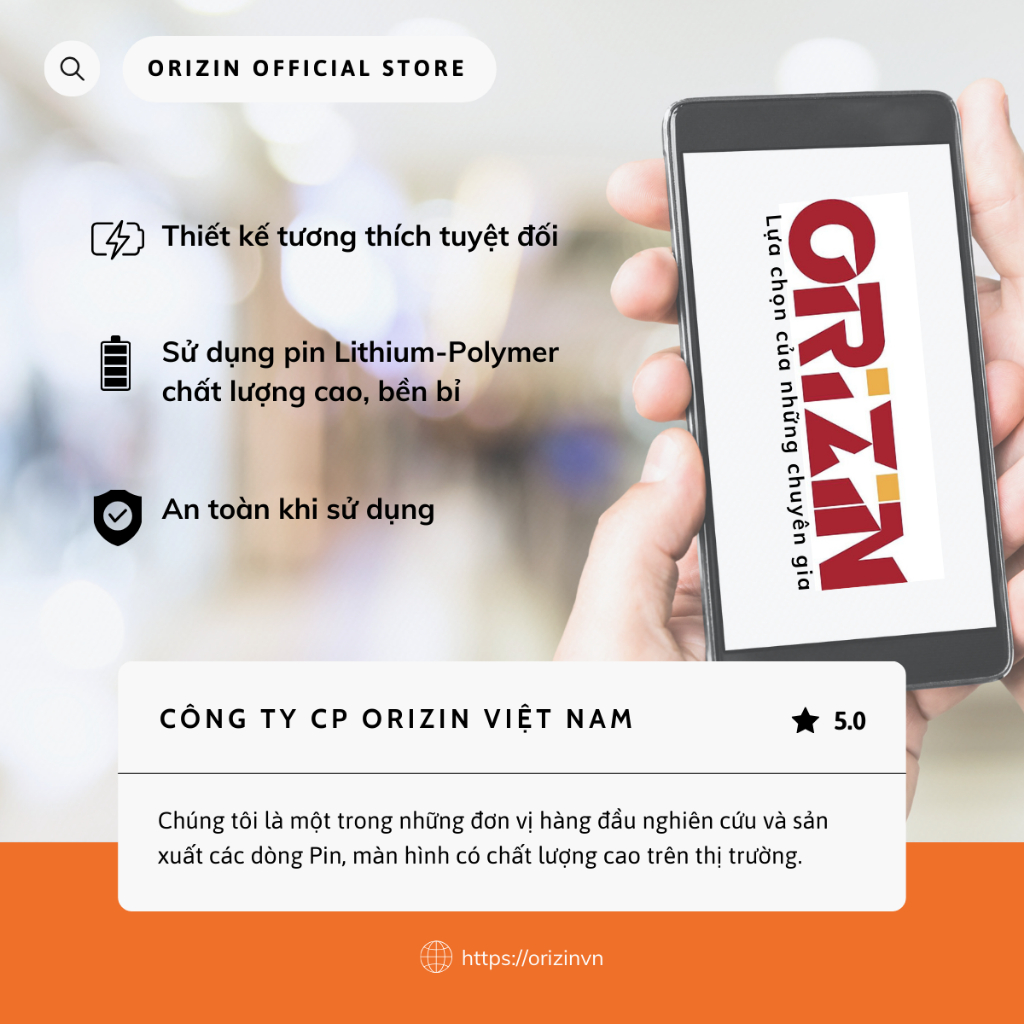 Pin ORIZIN dung lượng cao cho lphone 6/7/8/X/11/12/13-Pro-Promax chính ...