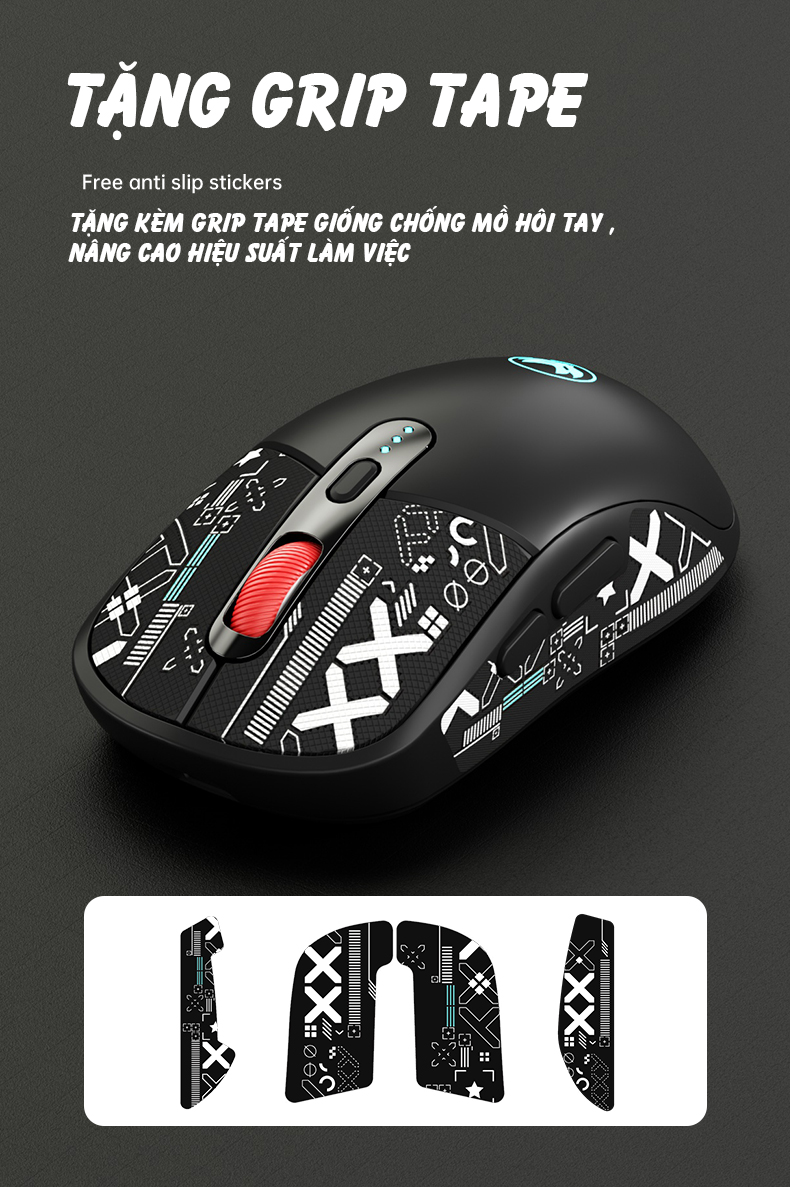 Chuột Máy Tính không dây Bluetooth siêu nhẹ F20 Siêu Chip PAW3212 , DPI ...