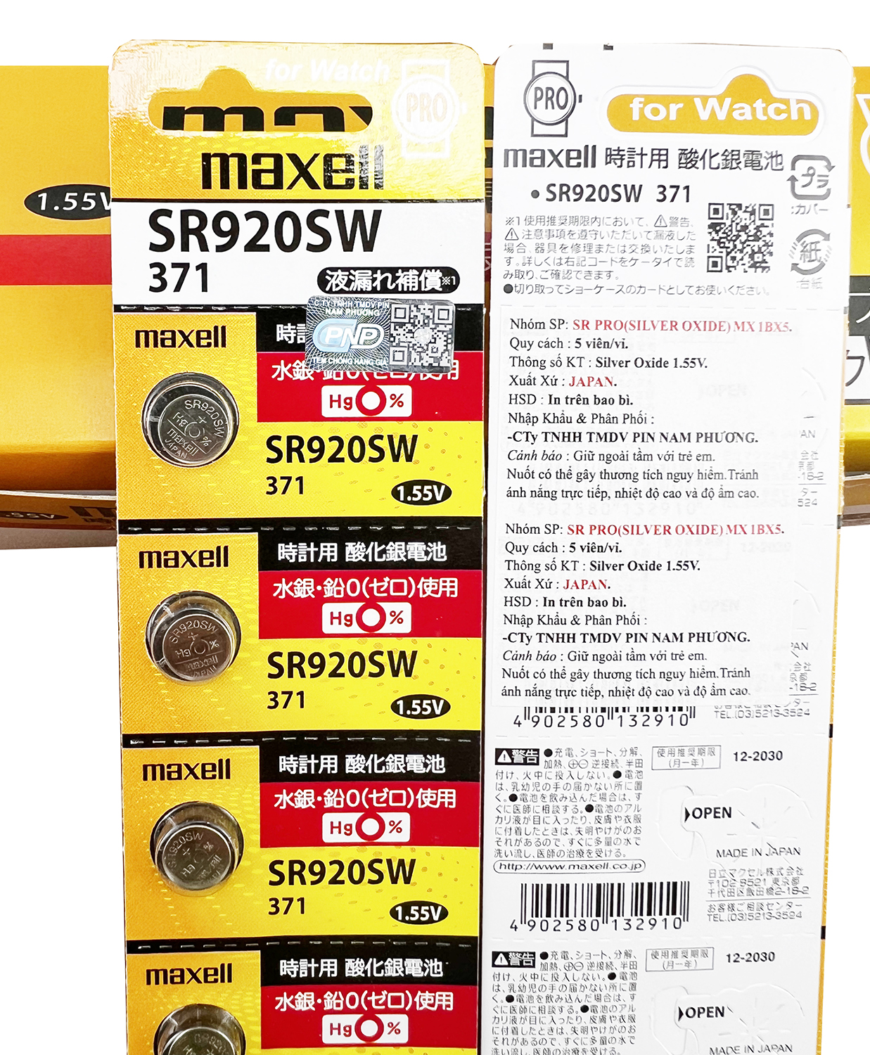 Pin Maxell 371 SR920SW dành cho đồng hồ dùng pin 371/ SR920SW/ 371RW ...
