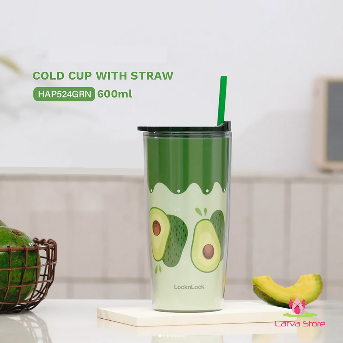 Ly Nhựa 2 lớp LocknLock Cold Cup HAP524 600ml | HAP528 720ml | Shopee Việt Nam