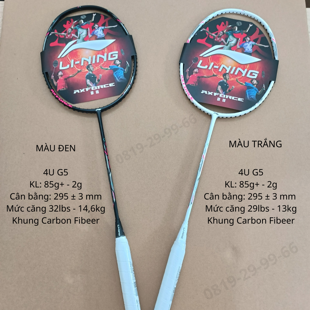Vợt cầu lông Lining Axforce Cannon chính hãng khung full carbon căng ...