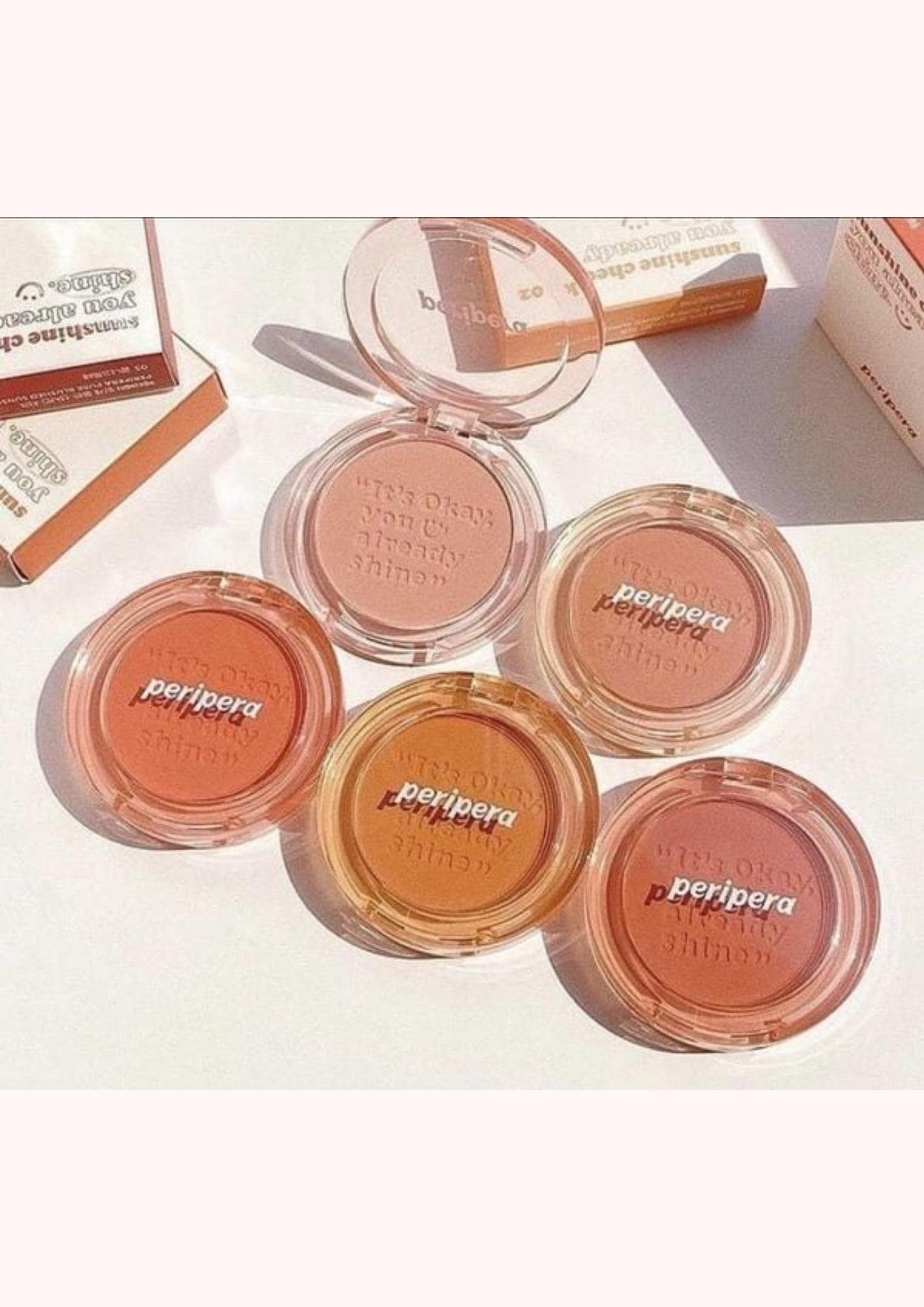 Phấn Má Hồng Peripera Pure Blushed Sunshine Cheek Đủ Màu [Calm Pink ...