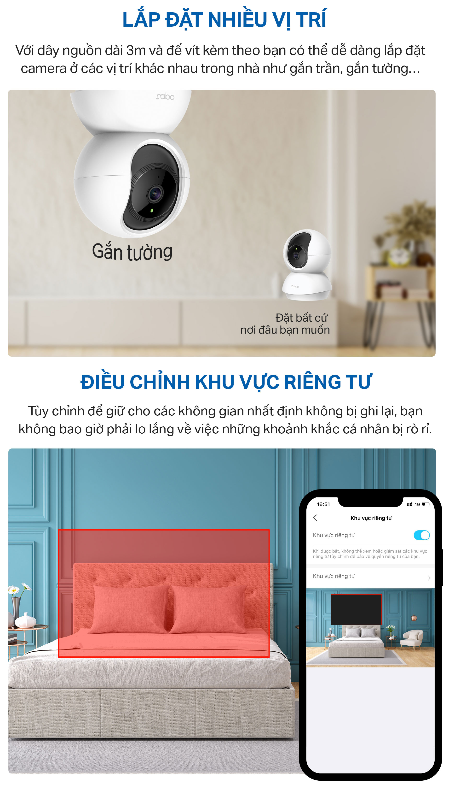 Camera Wifi trong nhà TP-Link Tapo C200/ C202/ C222/ C211/ C212/ C220 Full HD 2MP/3MP/2K QHD ...