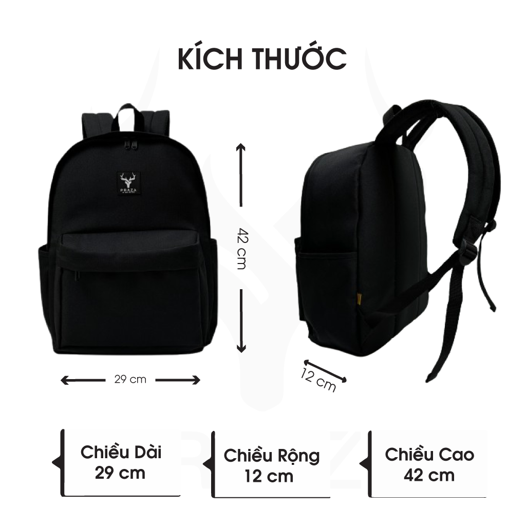 Balo Thời Trang BASIC Đựng Laptop 15.6 inch Trượt Nước Cao Cấp PRAZA ...