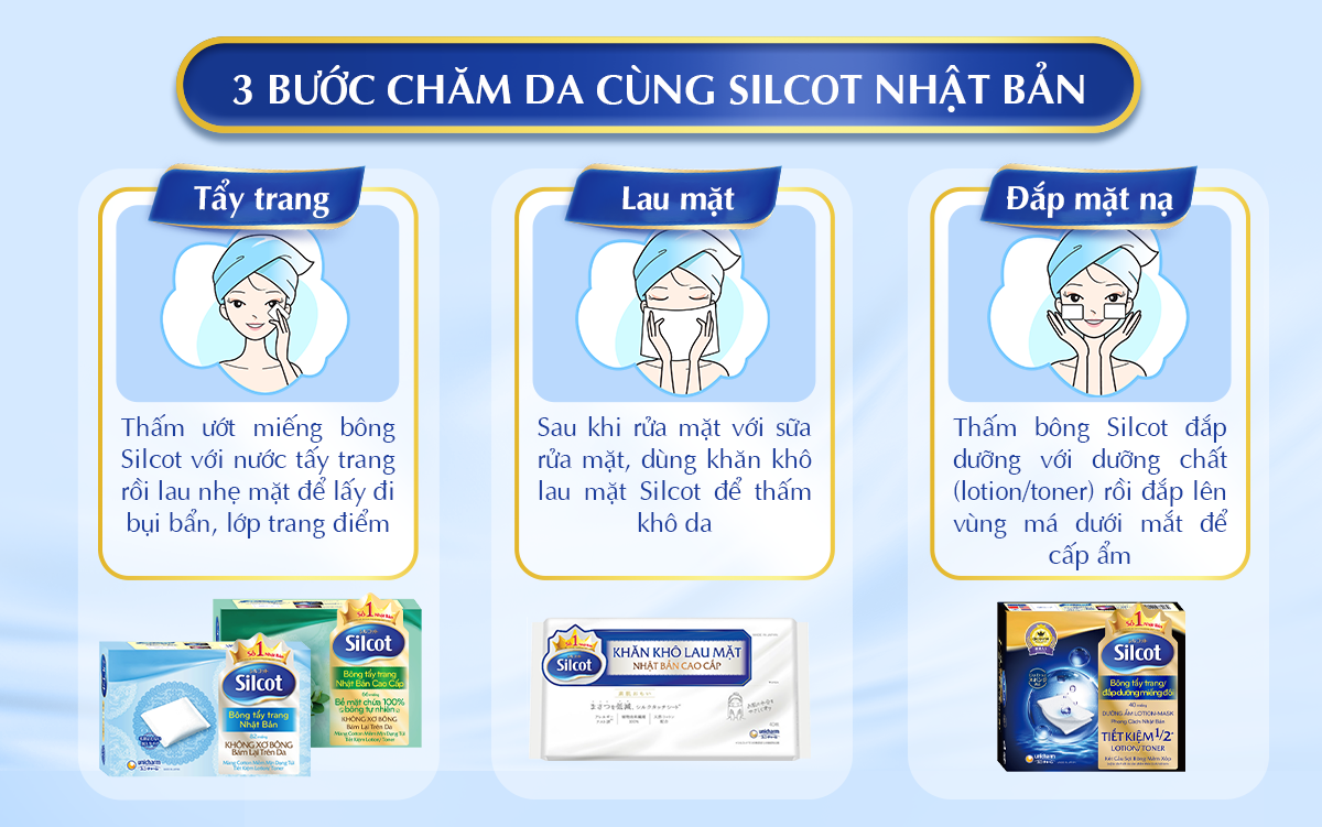 [MỚI] Khăn khô lau mặt Silcot 40 miếng | Shopee Việt Nam