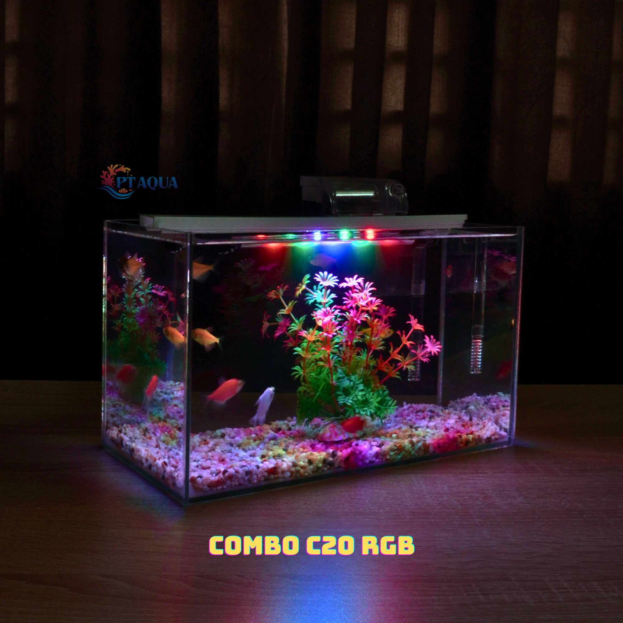 Bể cá mini để bàn 30x15x18 Nhiều Mẫu phù hợp nuôi cá cảnh mini để bàn ...