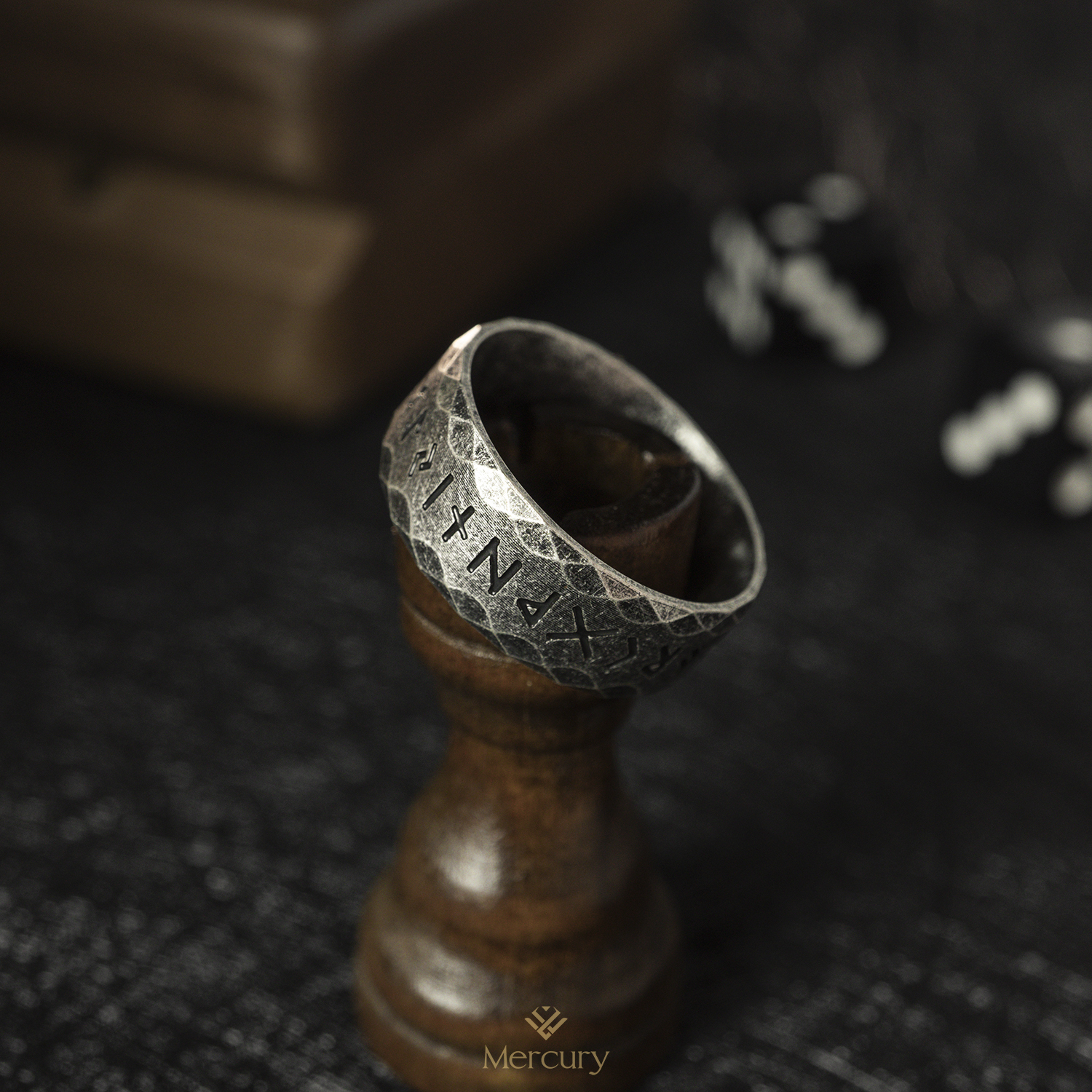 Nhẫn nam Mercury Rune Viking-Trang sức, phụ kiện đeo tay thời trang ...