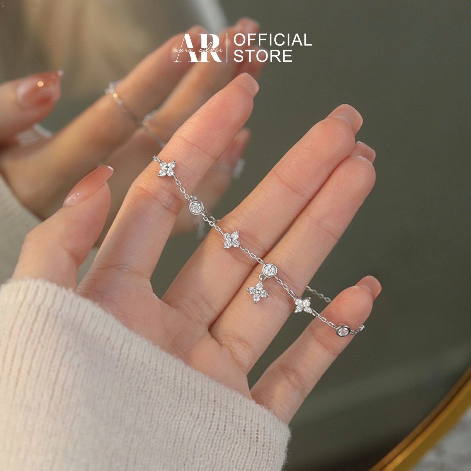 Lắc tay bạc nữ 925 xi kim vòng tay Gila - Aura Silver - LT38 | Shopee Việt Nam