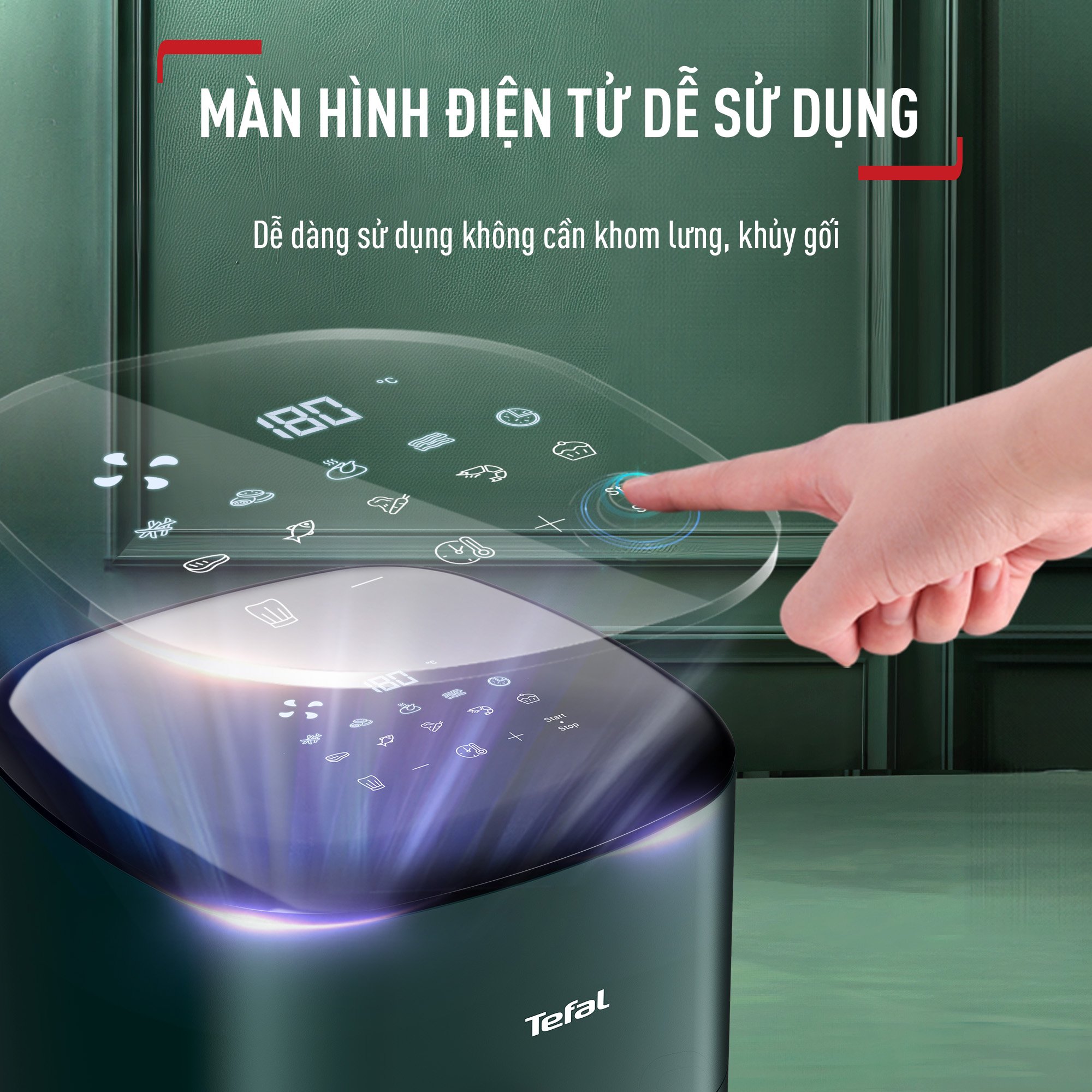 Nồi chiên không dầu điện tử Tefal Easy Max 5L EY245310 | Shopee Việt Nam