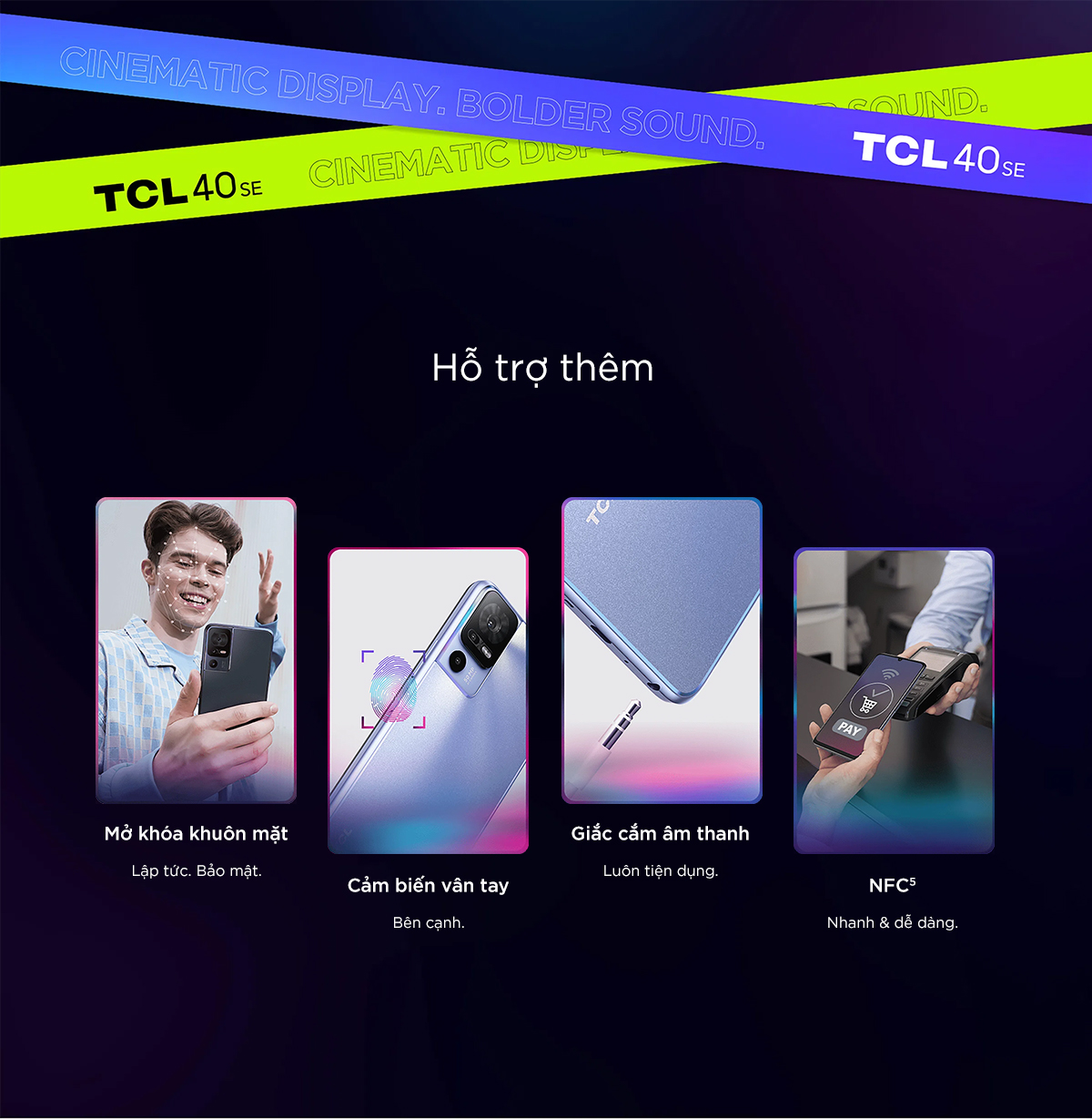 Điện thoại di động TCL 40SE T610K (4+128GB) - Bảo hành chính hãng ...