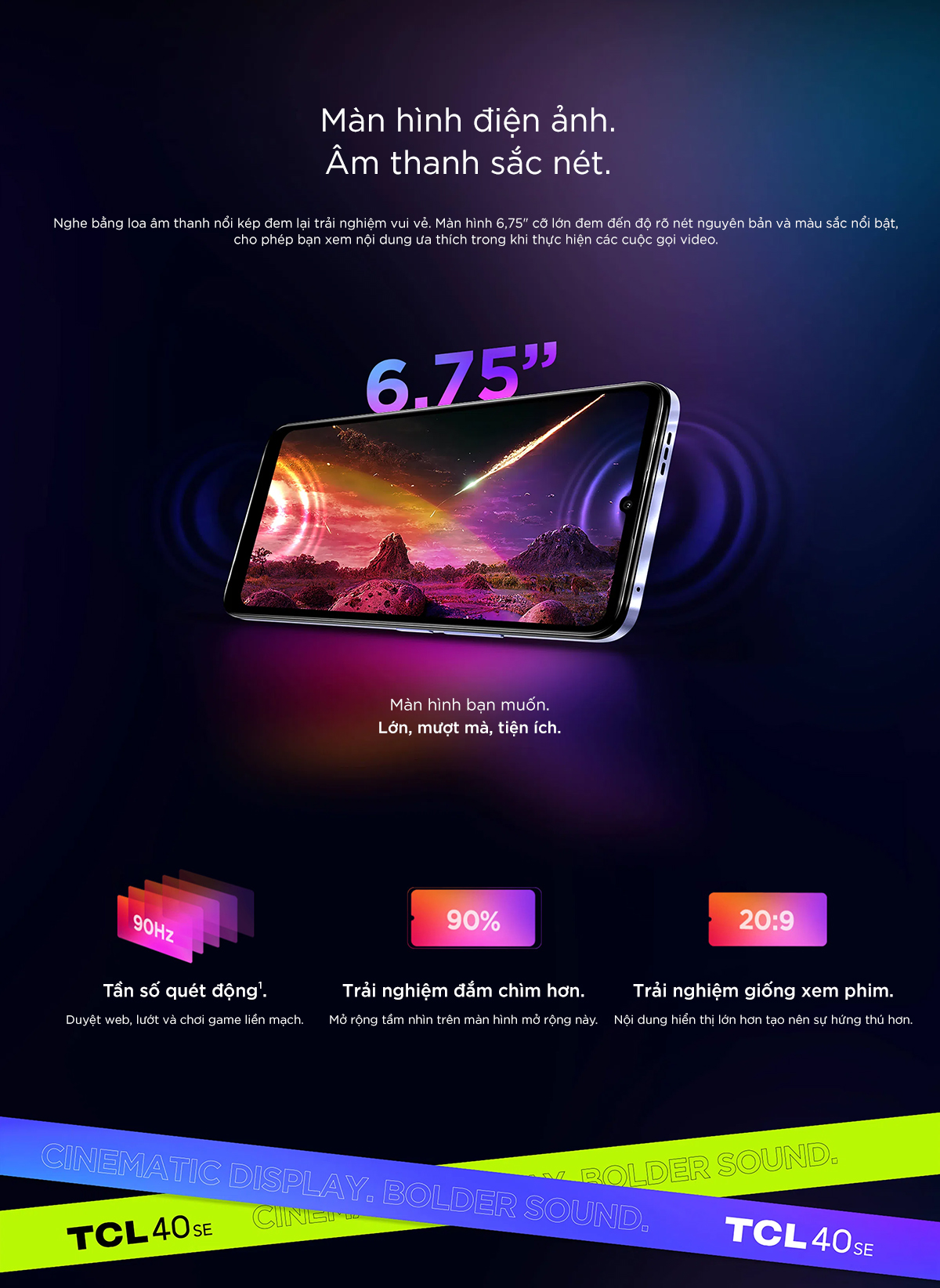Điện thoại di động TCL 40SE T610K (4+128GB) - Bảo hành chính hãng ...