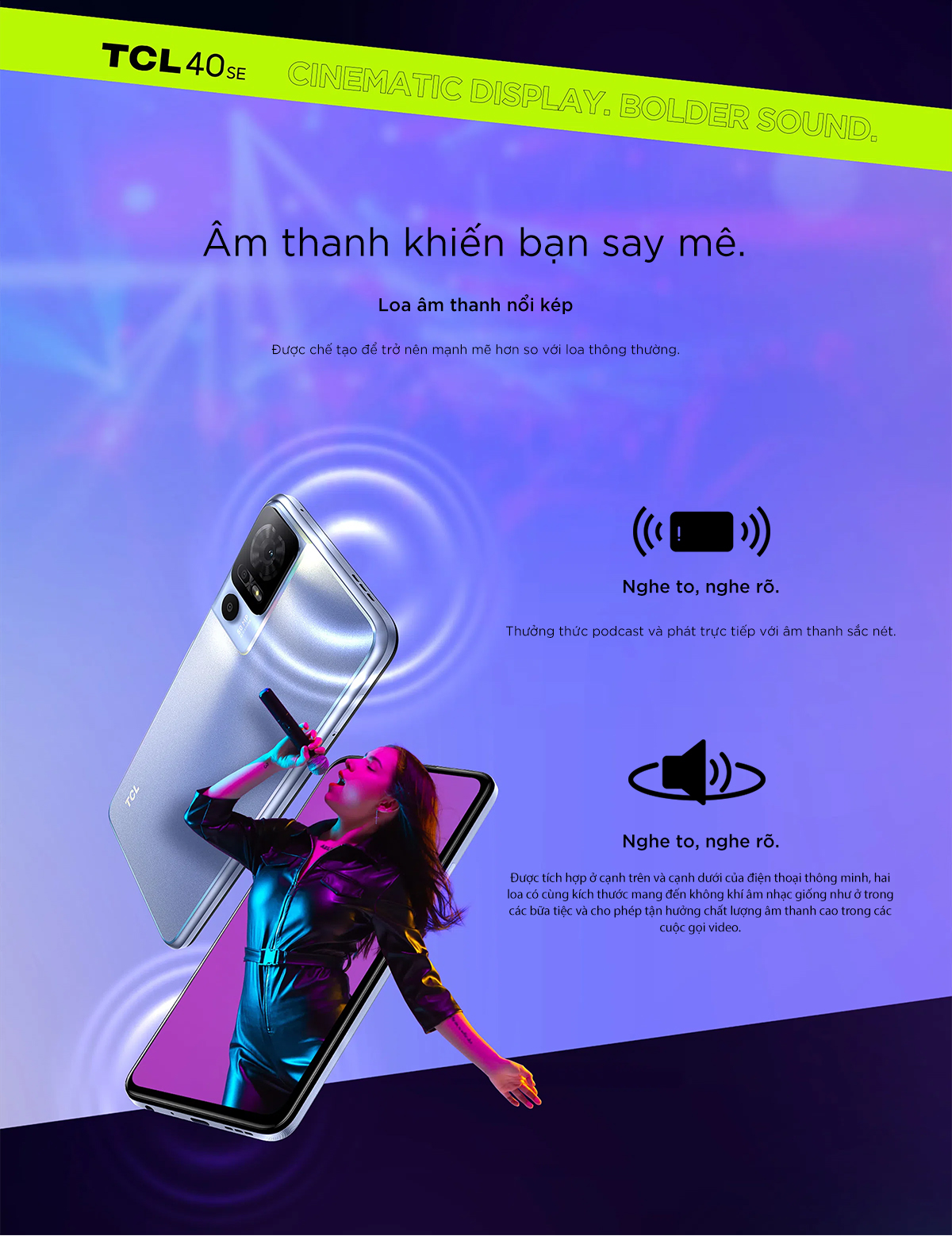 Điện thoại di động TCL 40SE T610K (4+128GB) - Bảo hành chính hãng ...