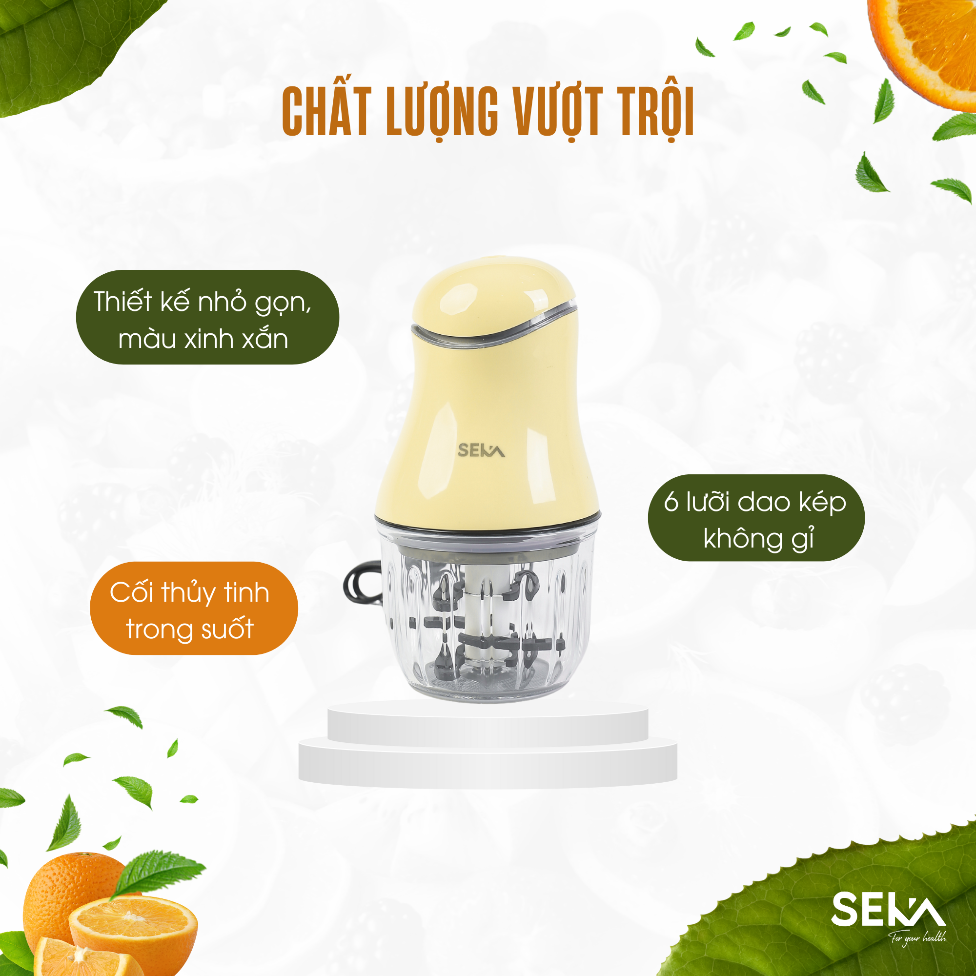 Máy Xay Mini SEKA SK1396 – 6 Lưỡi Dao, Xay Đa Năng, Cầm Tay, Nhỏ Gọn ...