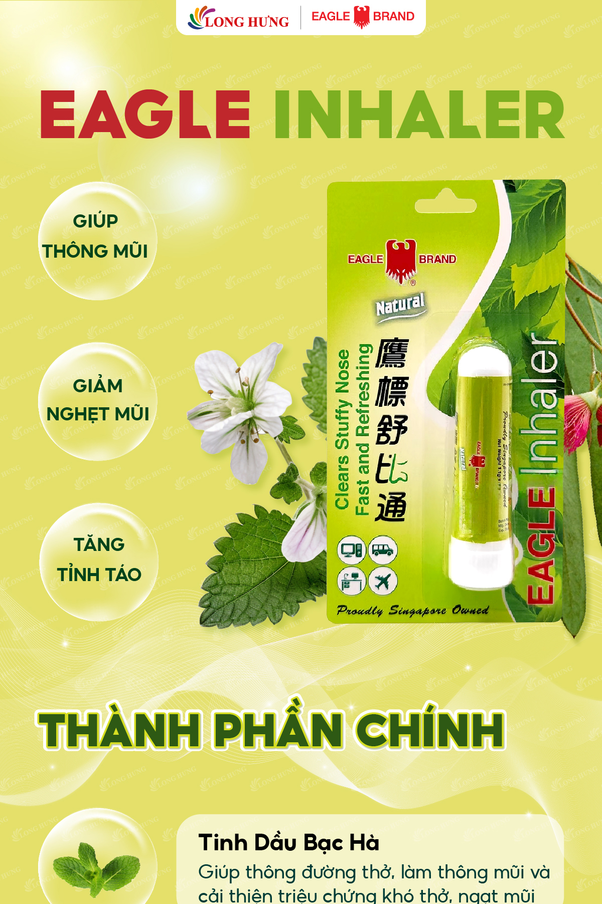Ống hít thông mũi con ó Eagle Inhaler (1.1g) | Shopee Việt Nam