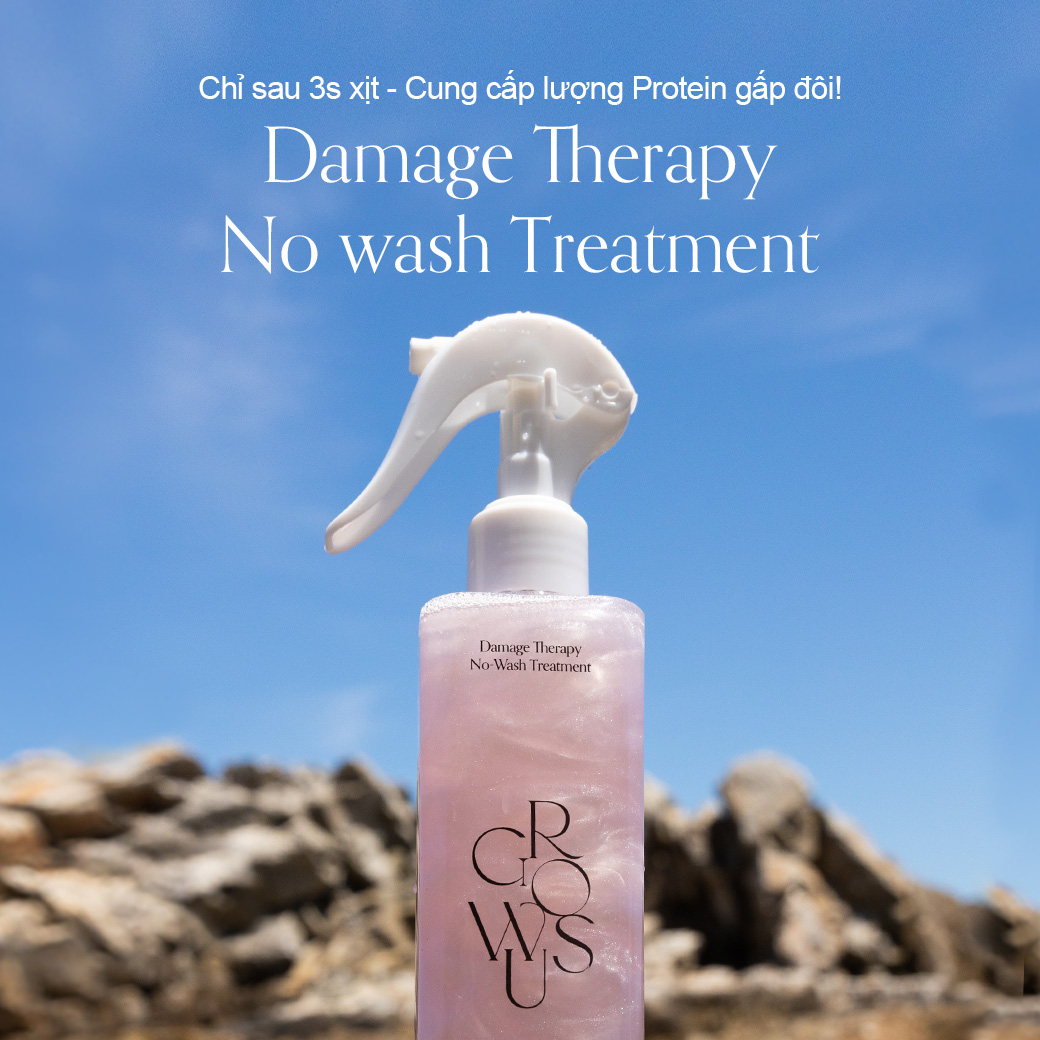 1+1 Xịt dưỡng tóc bổ sung Protein phục hồi hư tổn EX [Growus Damage Therapy No-Wash Treatment ...