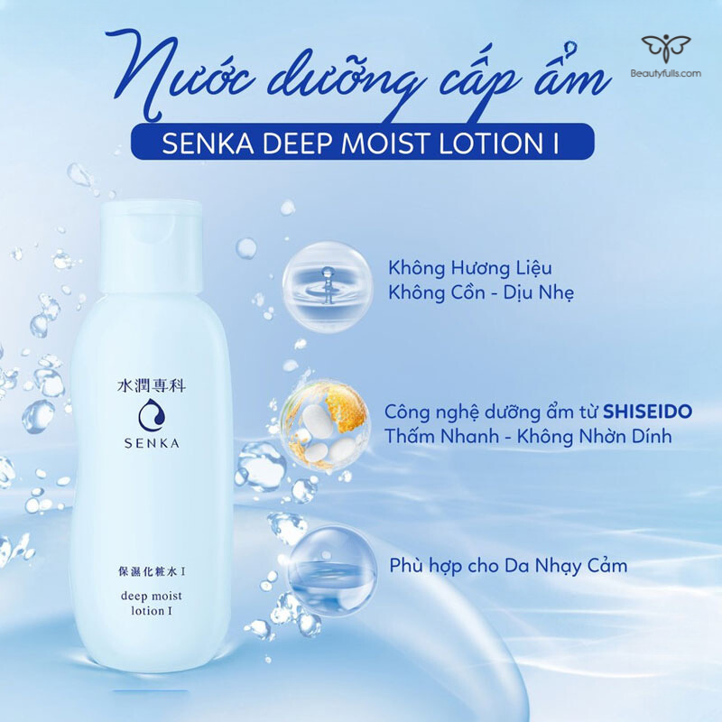 Nước cân bằng Senka Deep Lotion dưỡng ẩm, làm mềm, trắng da - Senka ...