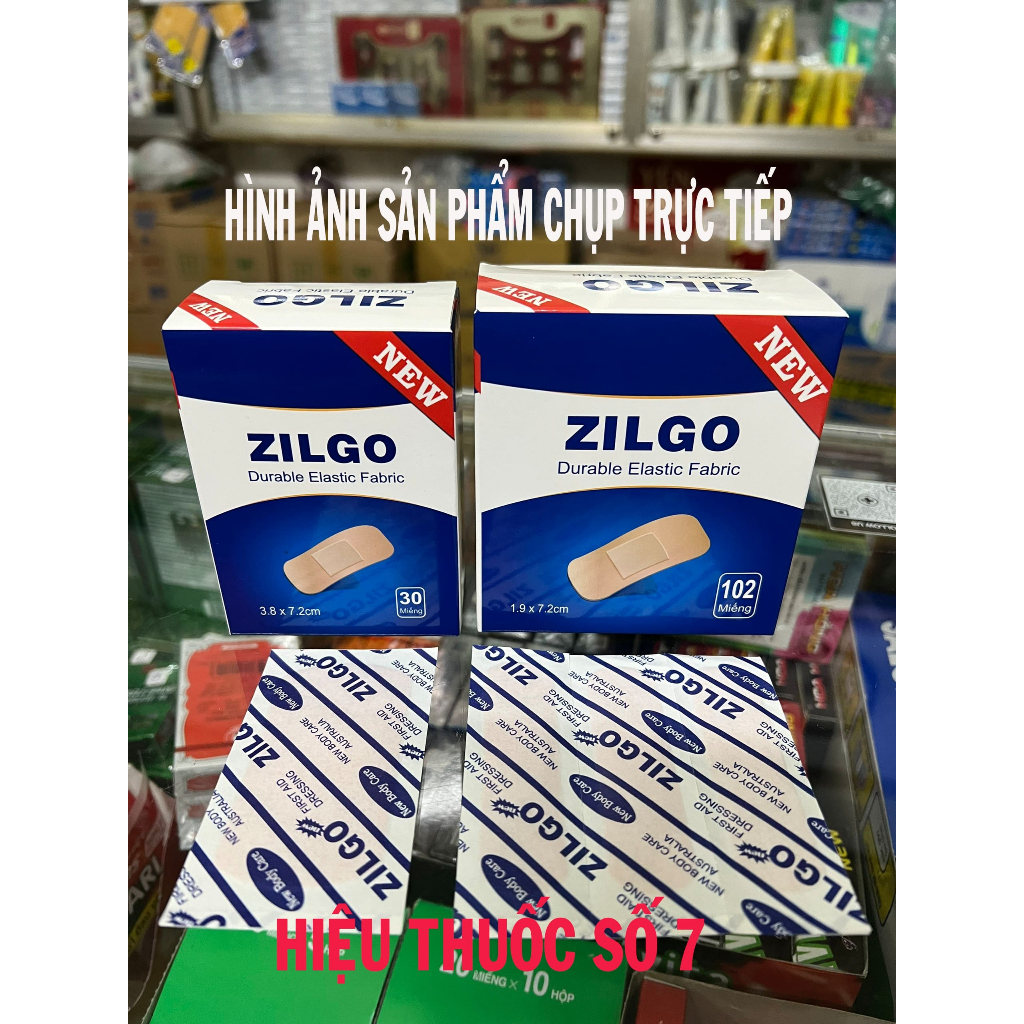 Băng cá nhân Zilgo - Băng gâu, băng y tế sơ cứu vết thương, cầm máu ...